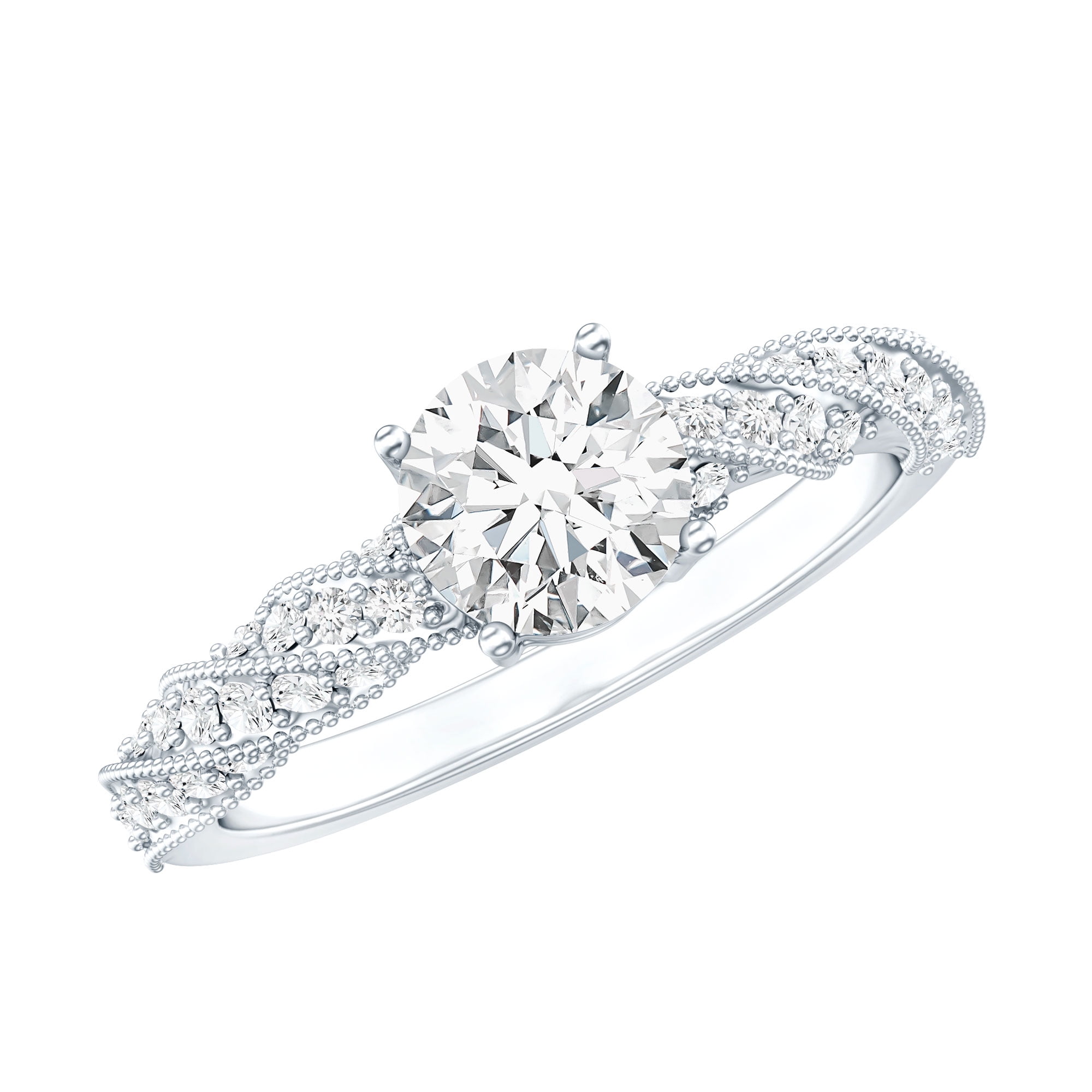 Rosec Jewels Certified Lab Grown Diamond Designer Engagement Ring - 6 ...
