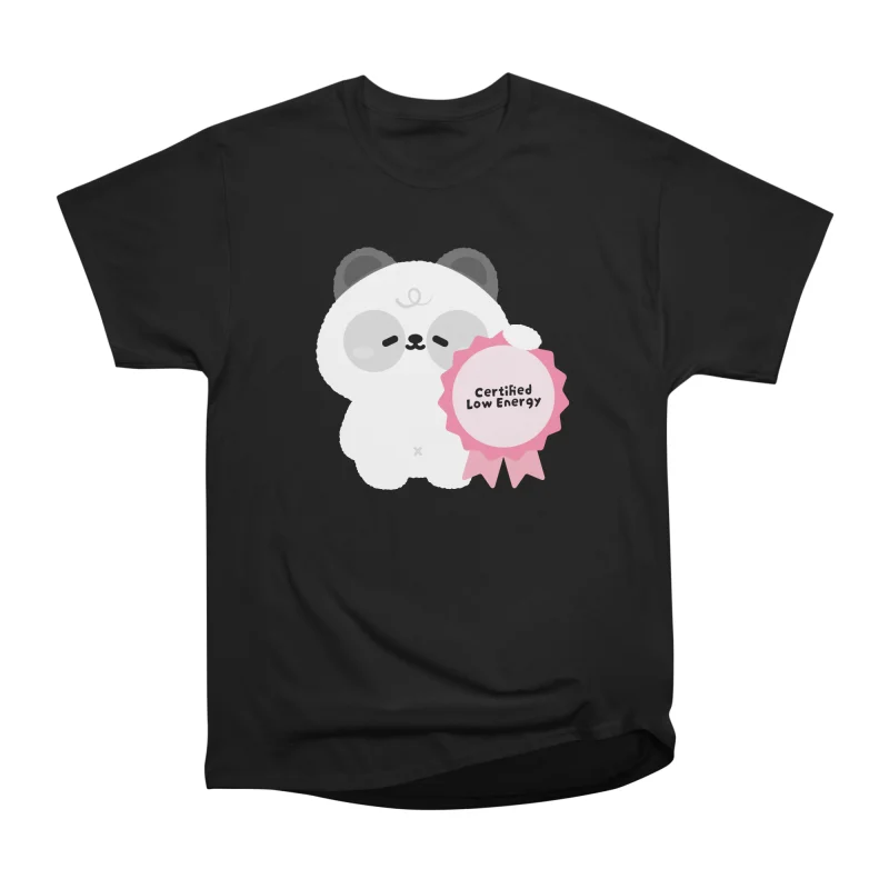 Certified Low Energy Panda T-Shirt Tee Gift For Him Merch For Her ...