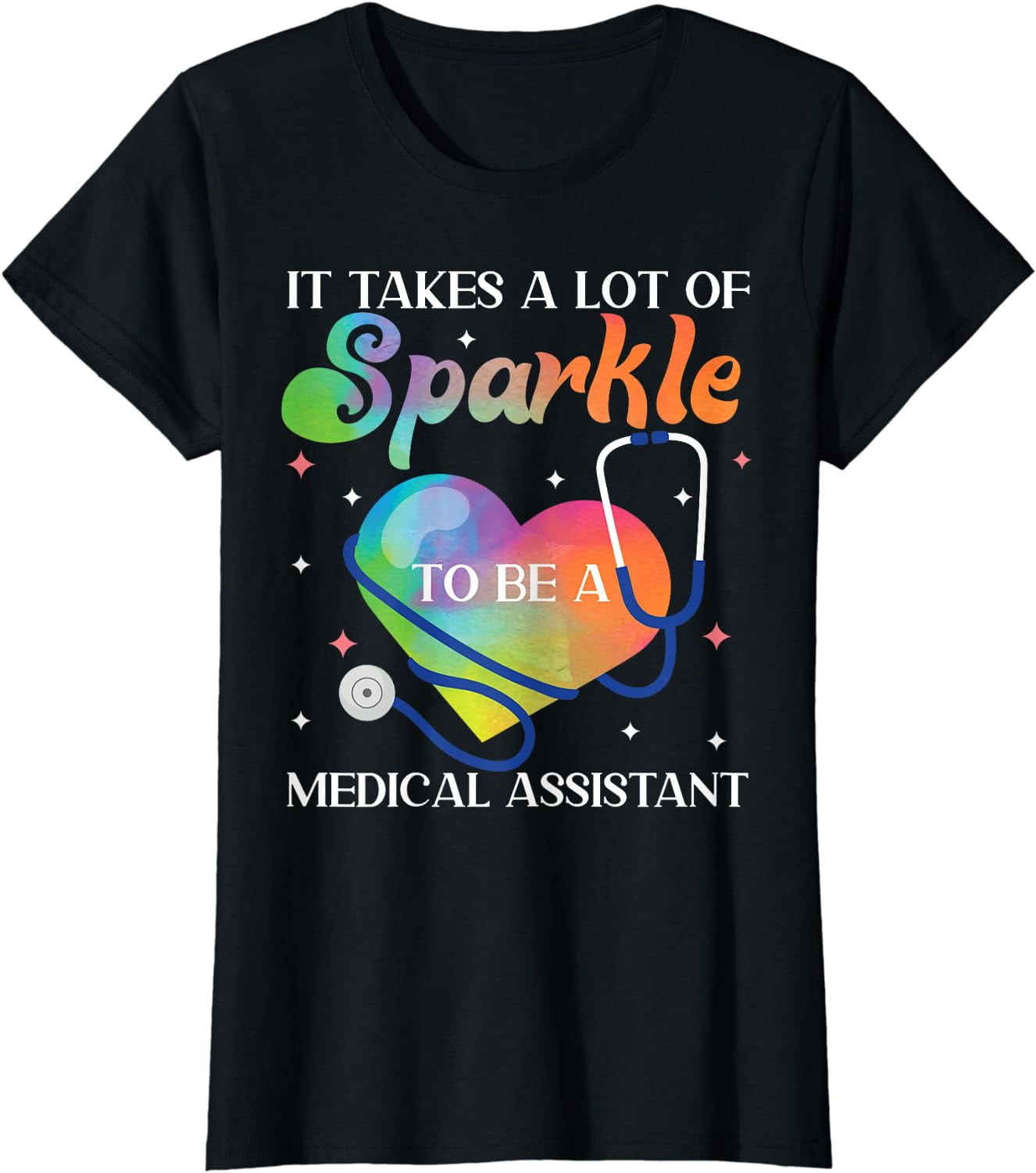 Certified Medical Assistant Watercolor CMA T-Shirt - Walmart.com