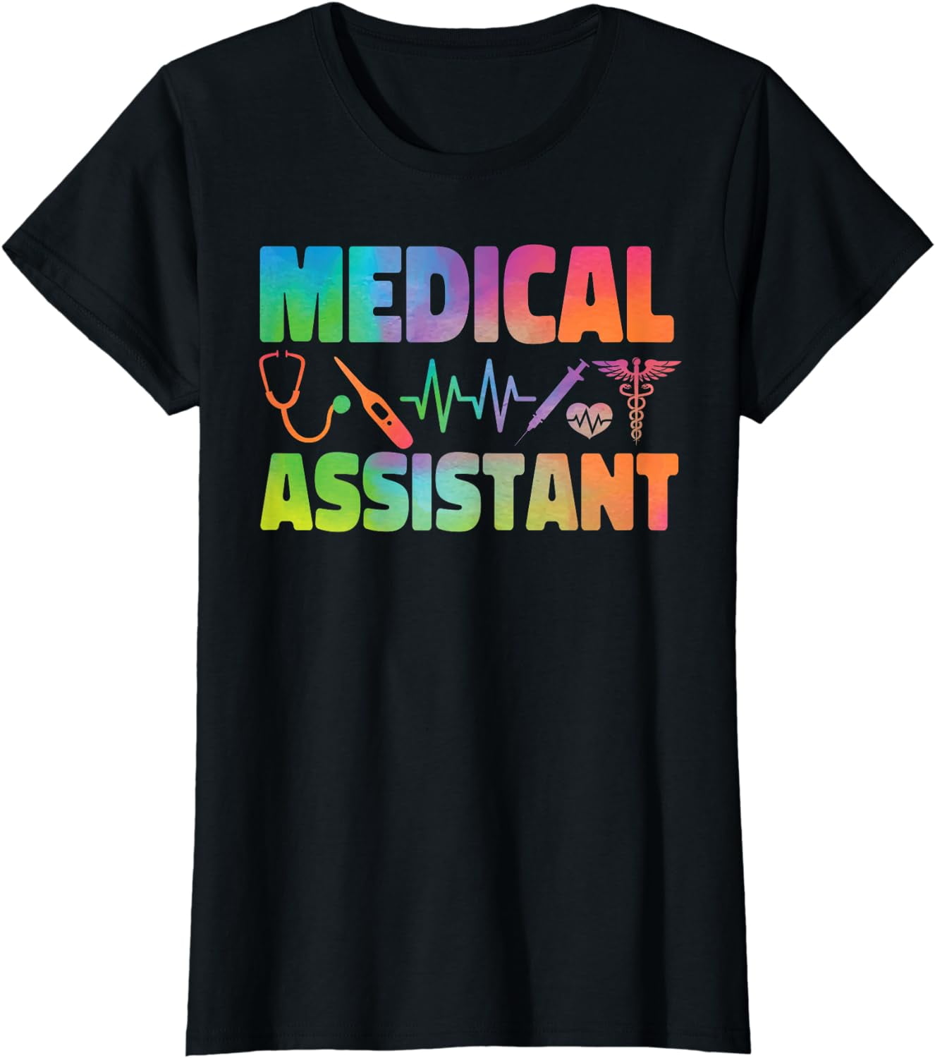 Certified Medical Assistant Watercolor CMA T-Shirt - Walmart.com
