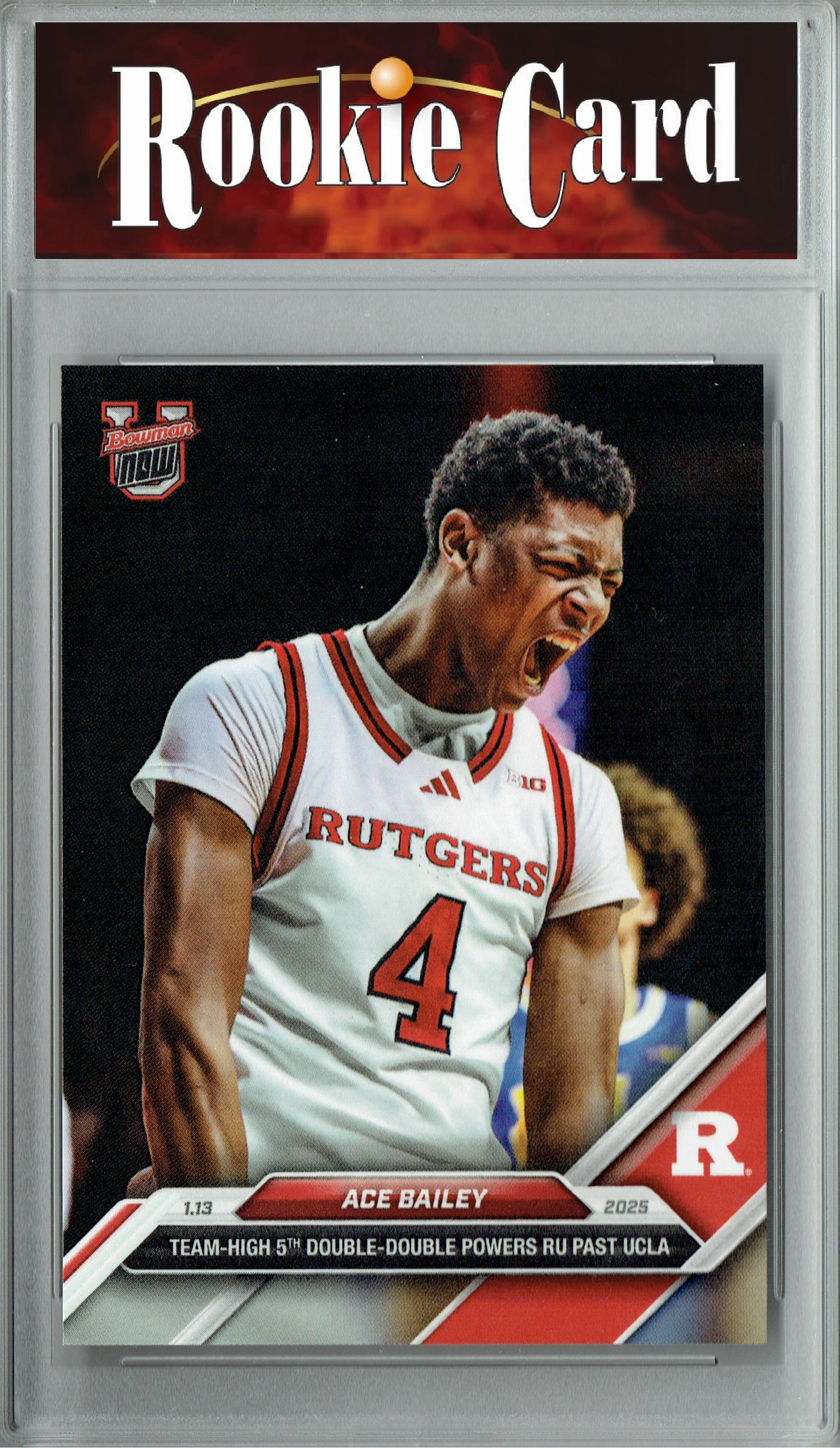 Certified Mint+ Ace Bailey 2024 Bowman University Now #46 Double Double ...