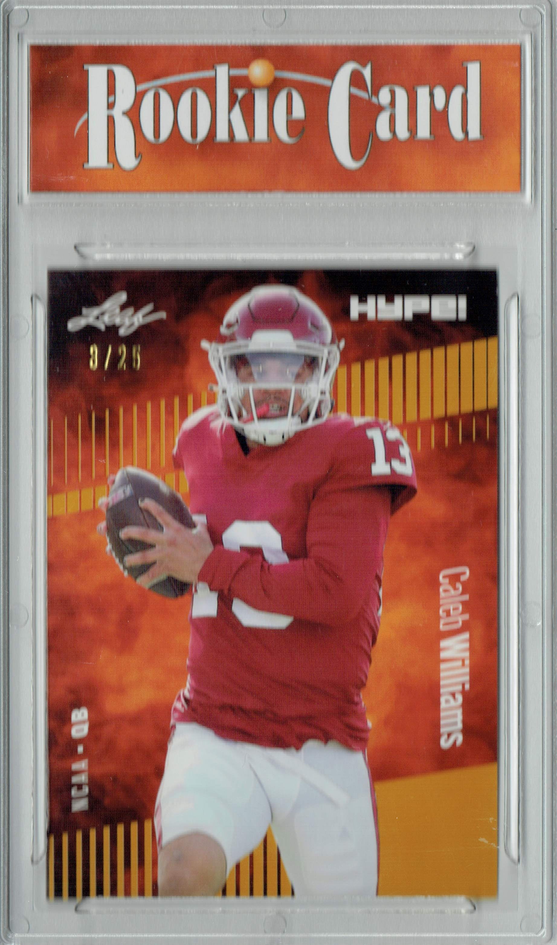 Certified Mint+ Caleb Williams 2022 Leaf HYPE! #96 Gold Short Print ...