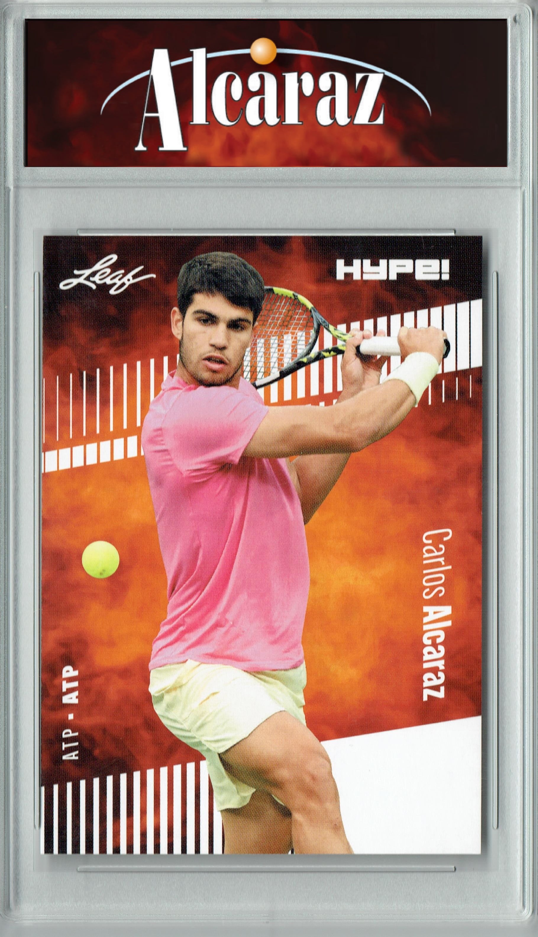 Certified Mint+ Carlos Alcaraz 2023 Leaf HYPE! #108A Only 5000 Made ...