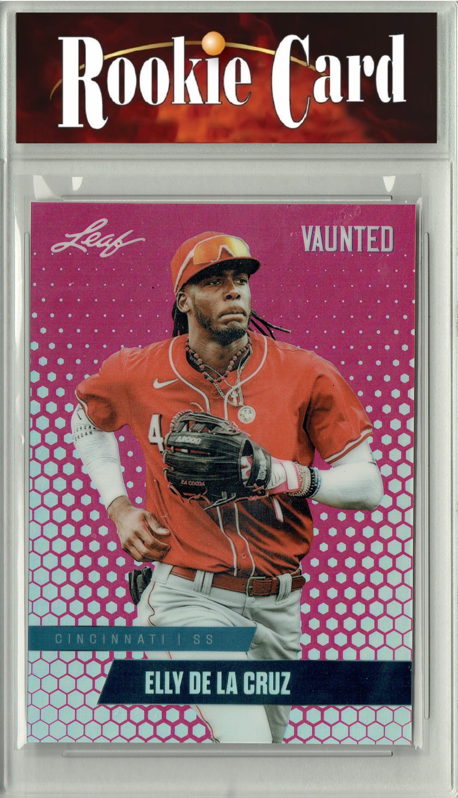 Certified Mint+ Elly De La Cruz 2024 Leaf Vaunted Metal #VM-03 Pink 10 ...