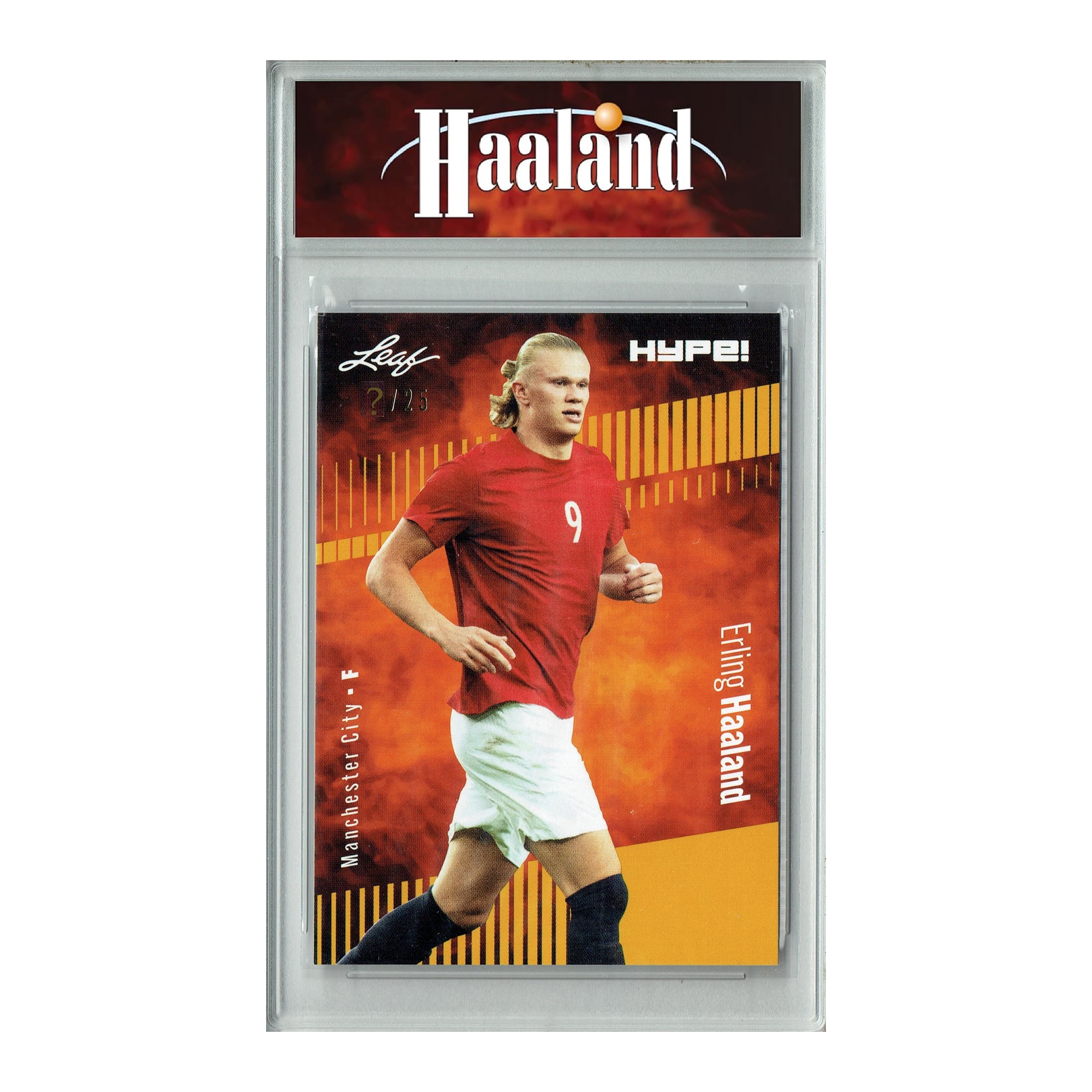 Certified Mint+ Erling Haaland 2023 Leaf HYPE! #118 Gold SP, Just 25 ...