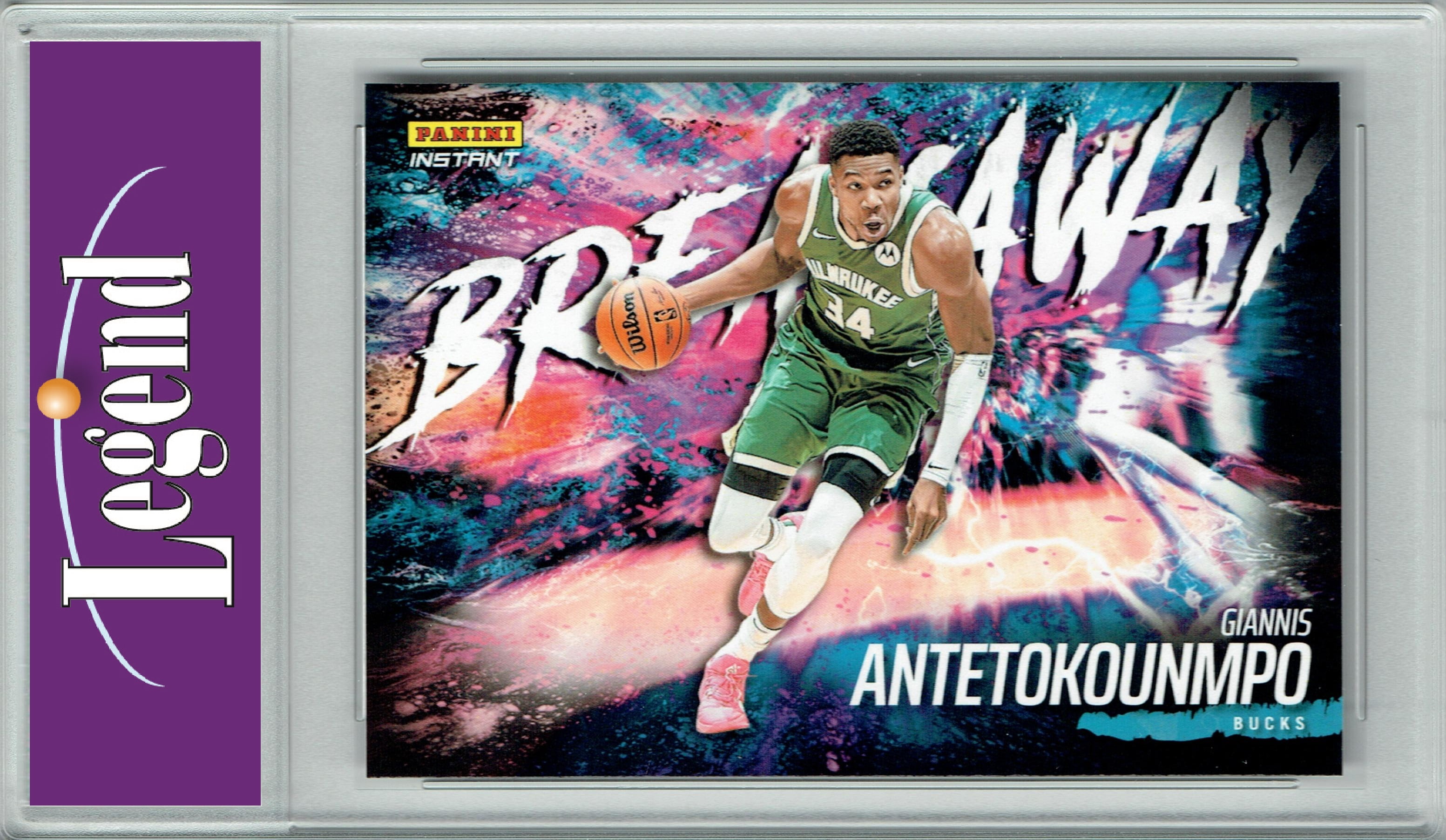 Certified Mint+ Giannis Antetokounmpo 2023 Panini Instant #B18 Breakaway SP 1/4085 Rare Trading ...