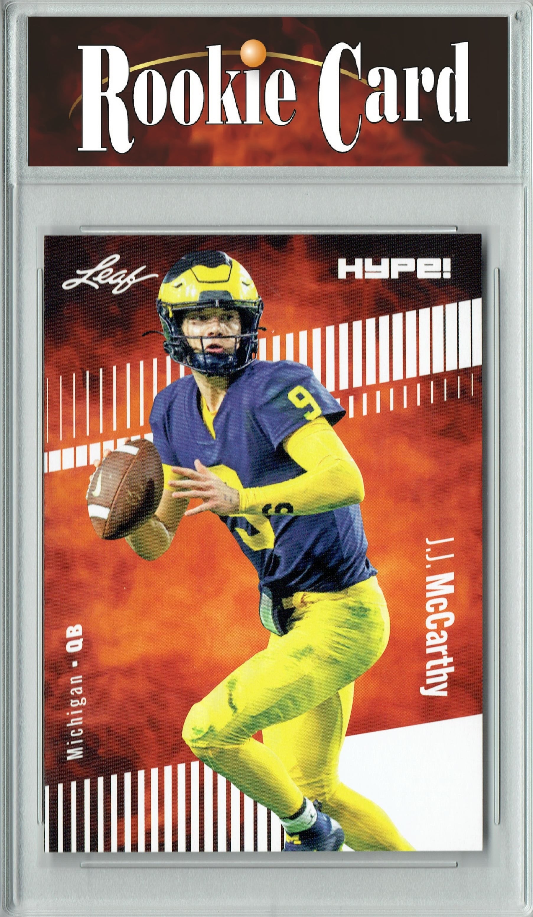 Certified Mint+ J.J. McCarthy 2023 Leaf HYPE! #122A Only 5000 Made ...