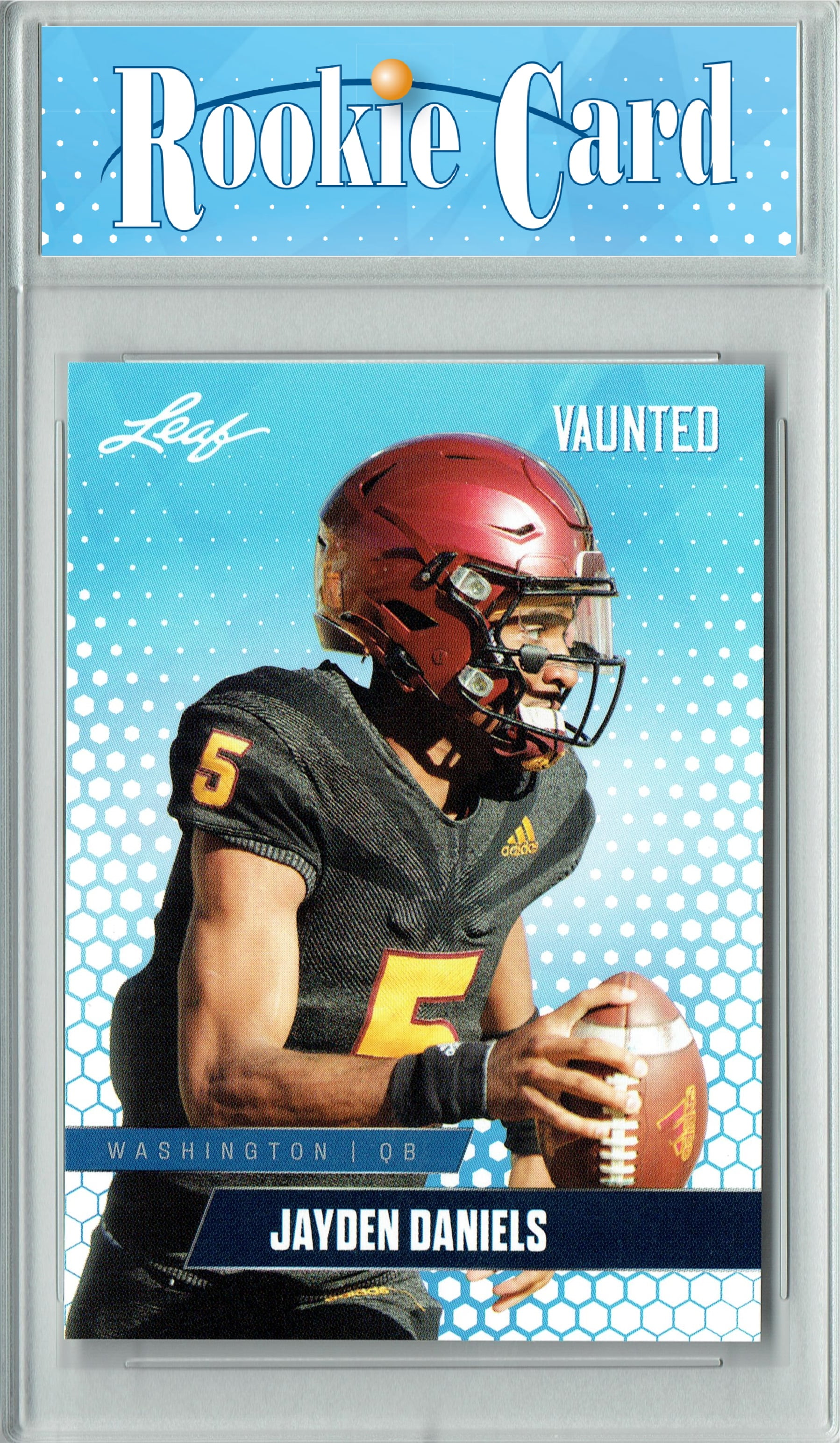 Certified Mint+ Jayden Daniels 2024 Leaf Vaunted #V-07 Debut Collection Rookie Card Washington ...