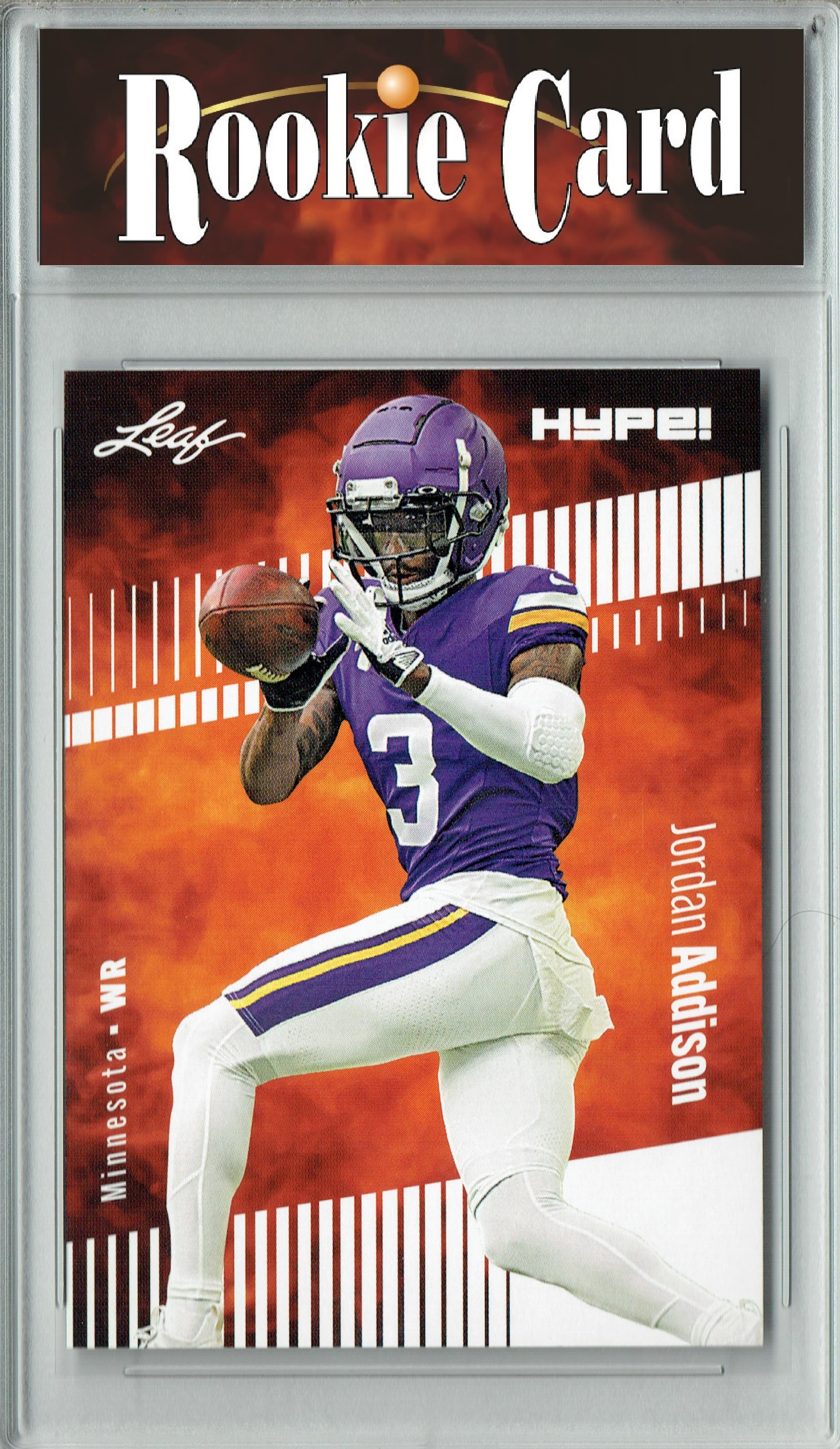 Certified Mint+ Jordan Addison 2023 Leaf HYPE! #127 Only 5000 Made ...