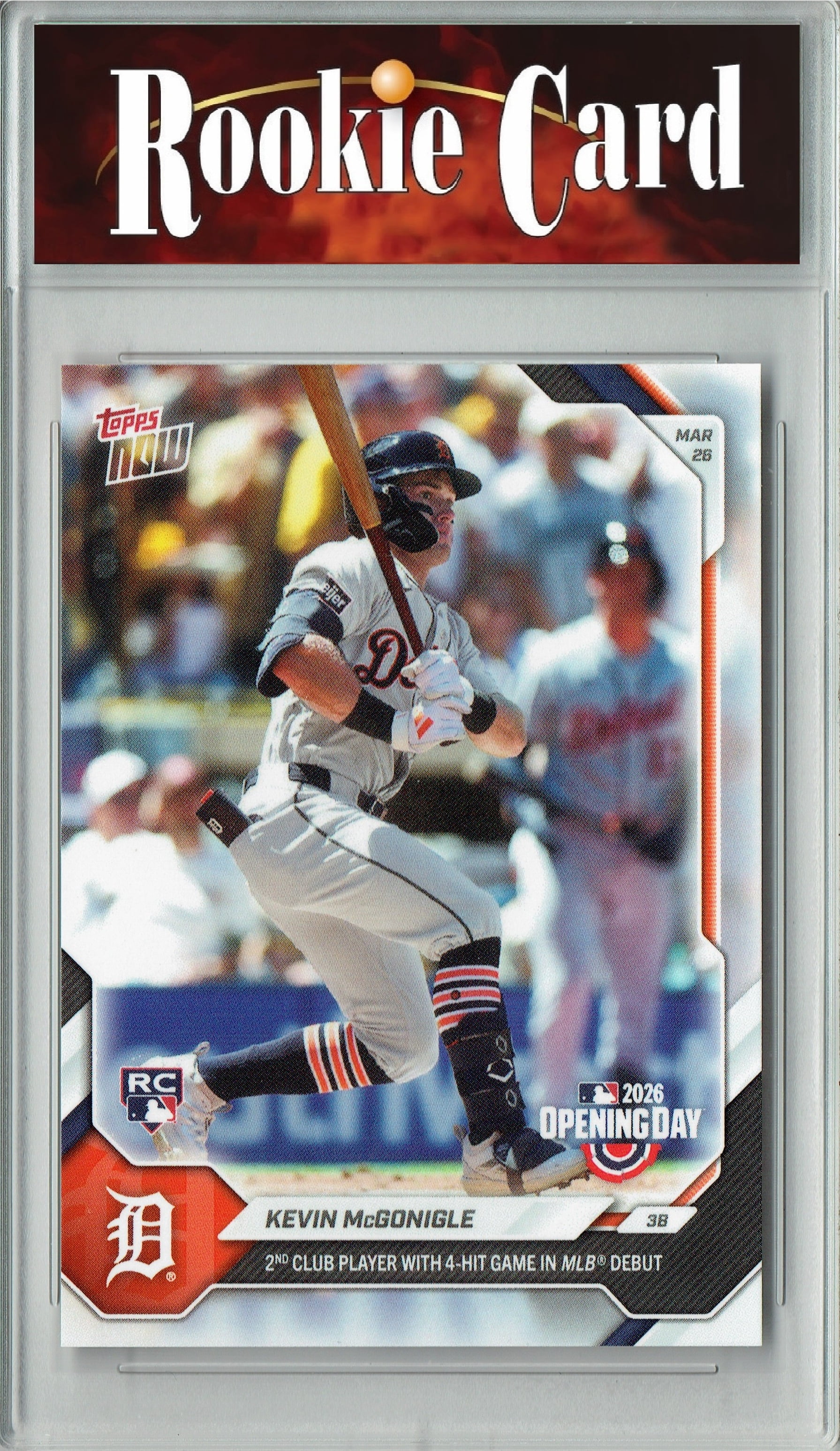 Certified Mint+ Kevin McGonigle 2026 Topps Now #7 4-Hit MLB Debut ...