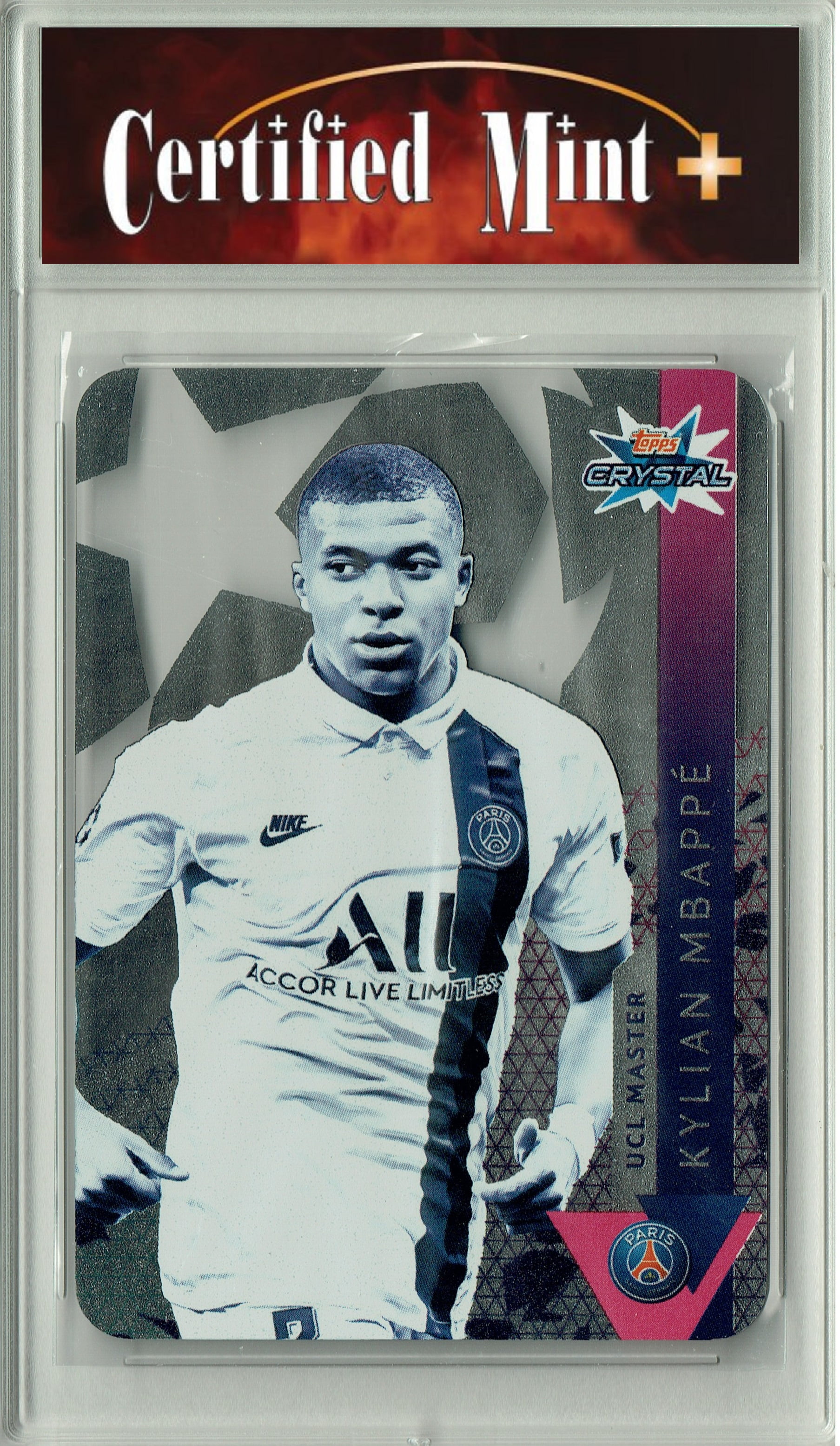Certified Mint+ Kylian Mbappe 2019 Topps Crystal #116 Silver Acetate ...