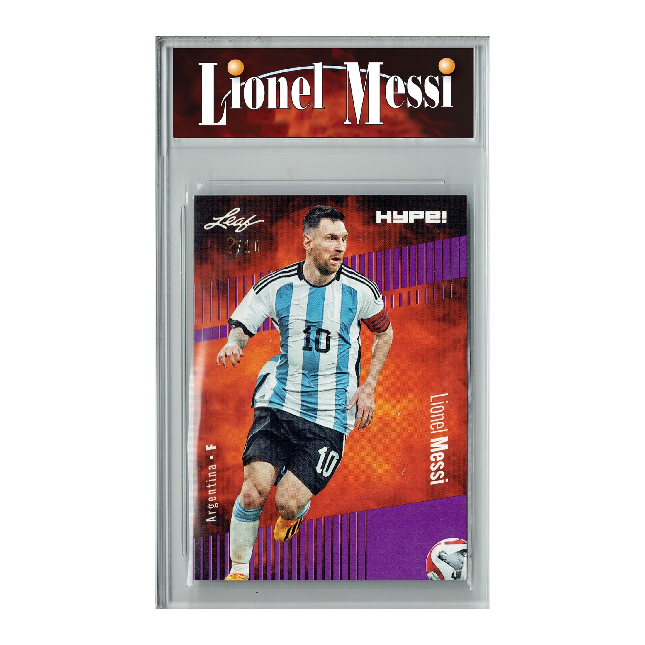 Certified Mint+ Lionel Messi 2023 Leaf HYPE! #130 Purple SP, Just 10 ...