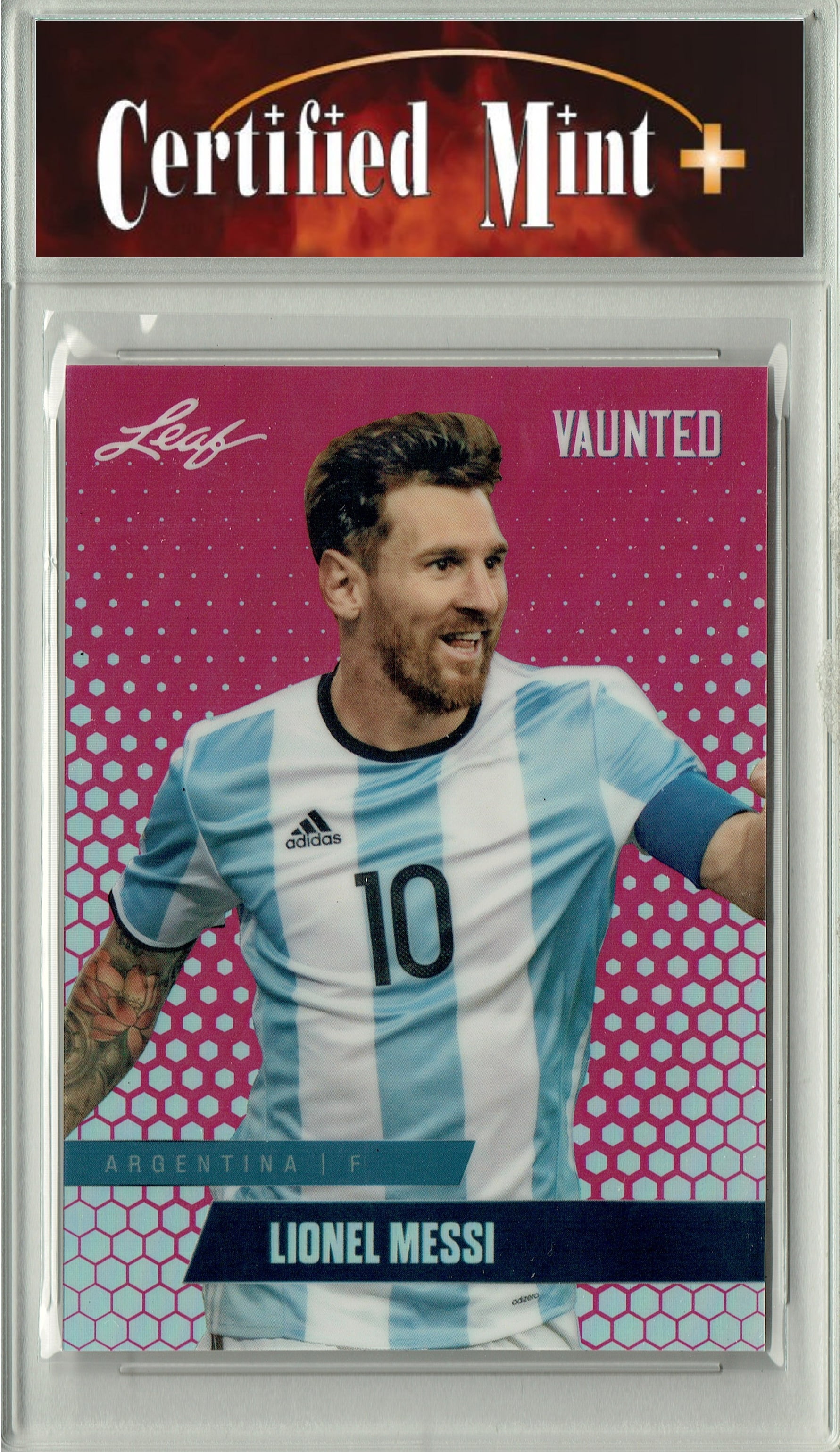 Certified Mint+ Lionel Messi 2024 Leaf Vaunted Metal #VM-11 Pink 10 ...