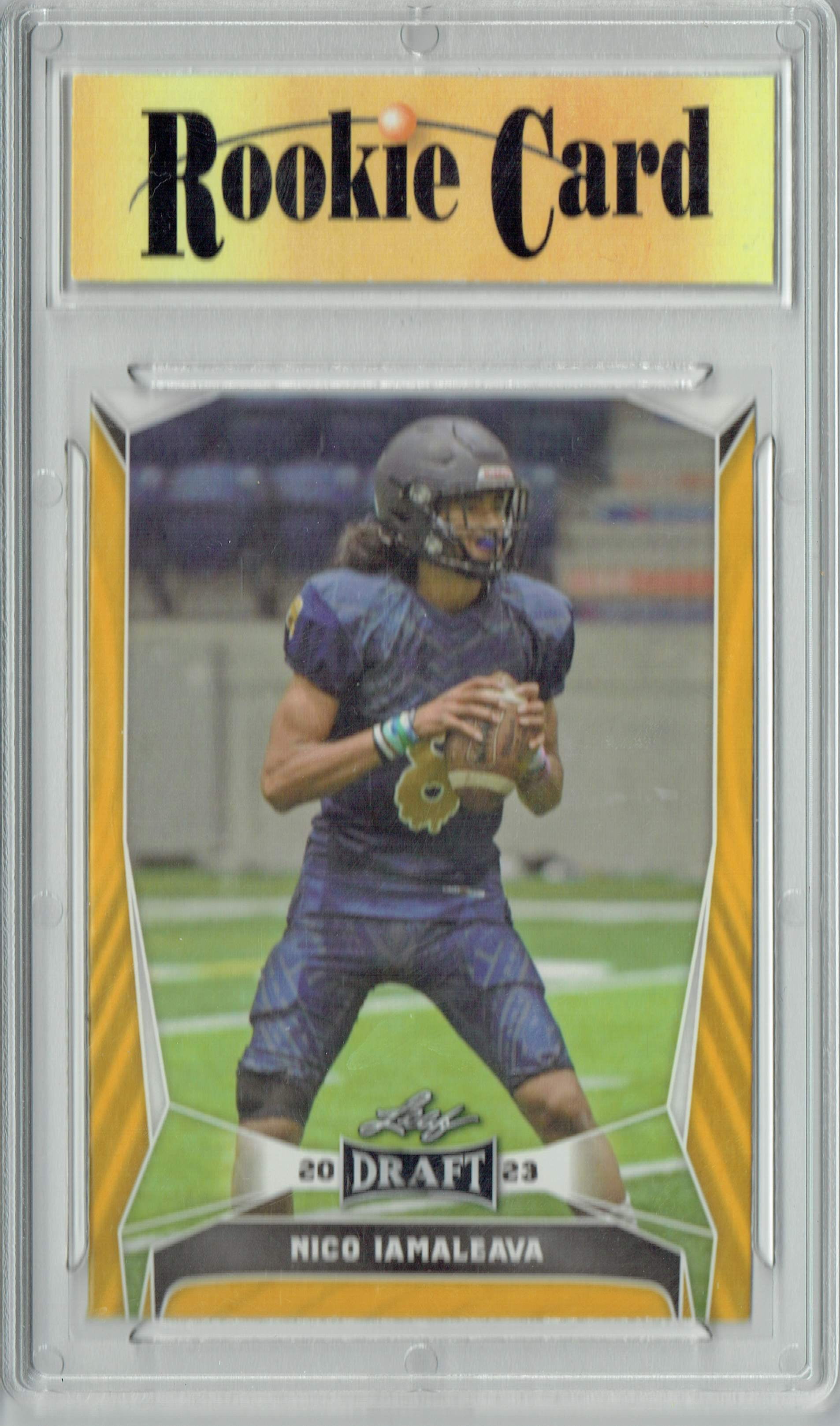 Certified Mint+ Nico Iamaleava 2023 Leaf Football #27 Gold SP Rookie ...