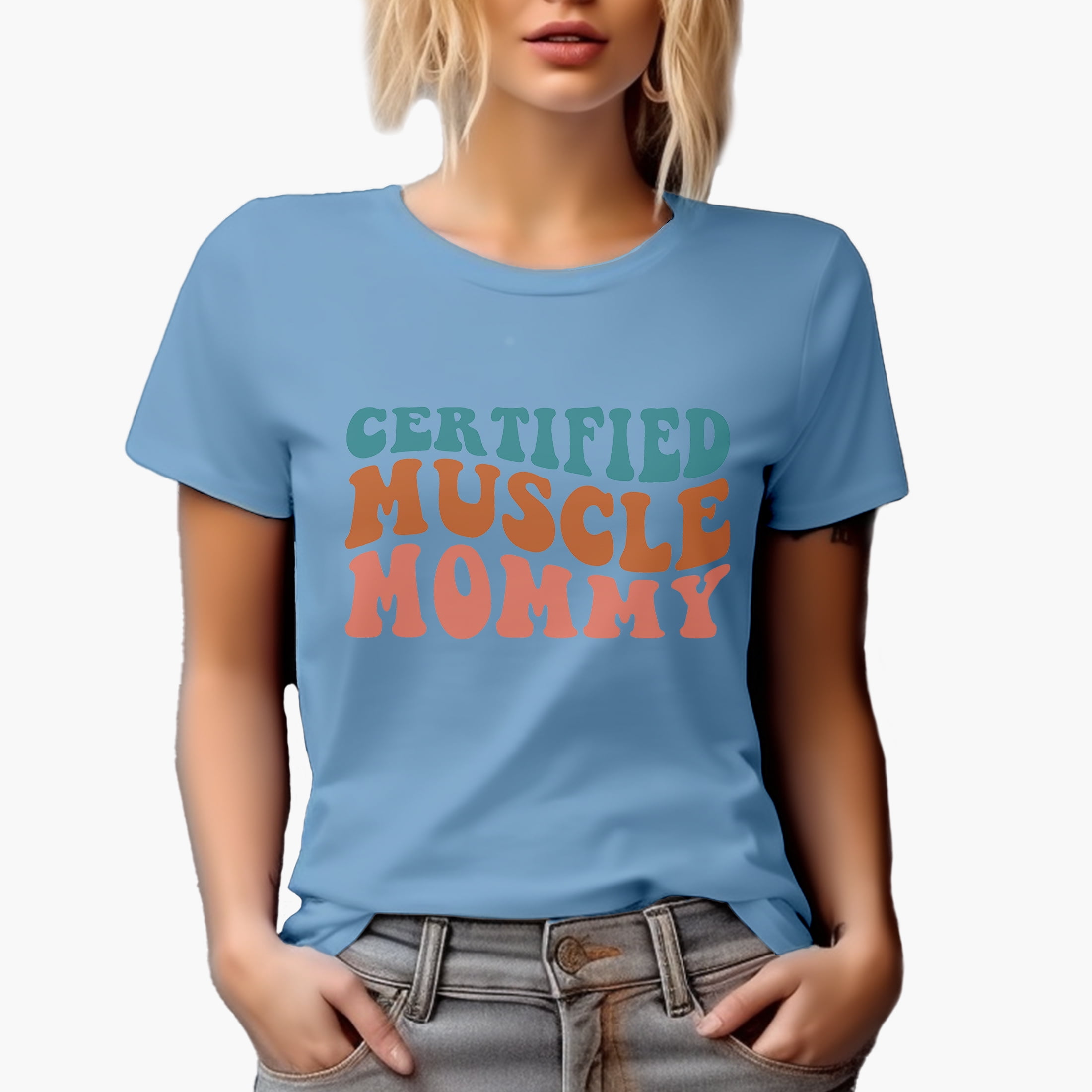 Certified Muscle Mommy, Weight Lifter or Bodybuilder Mom Quote, Groovy ...