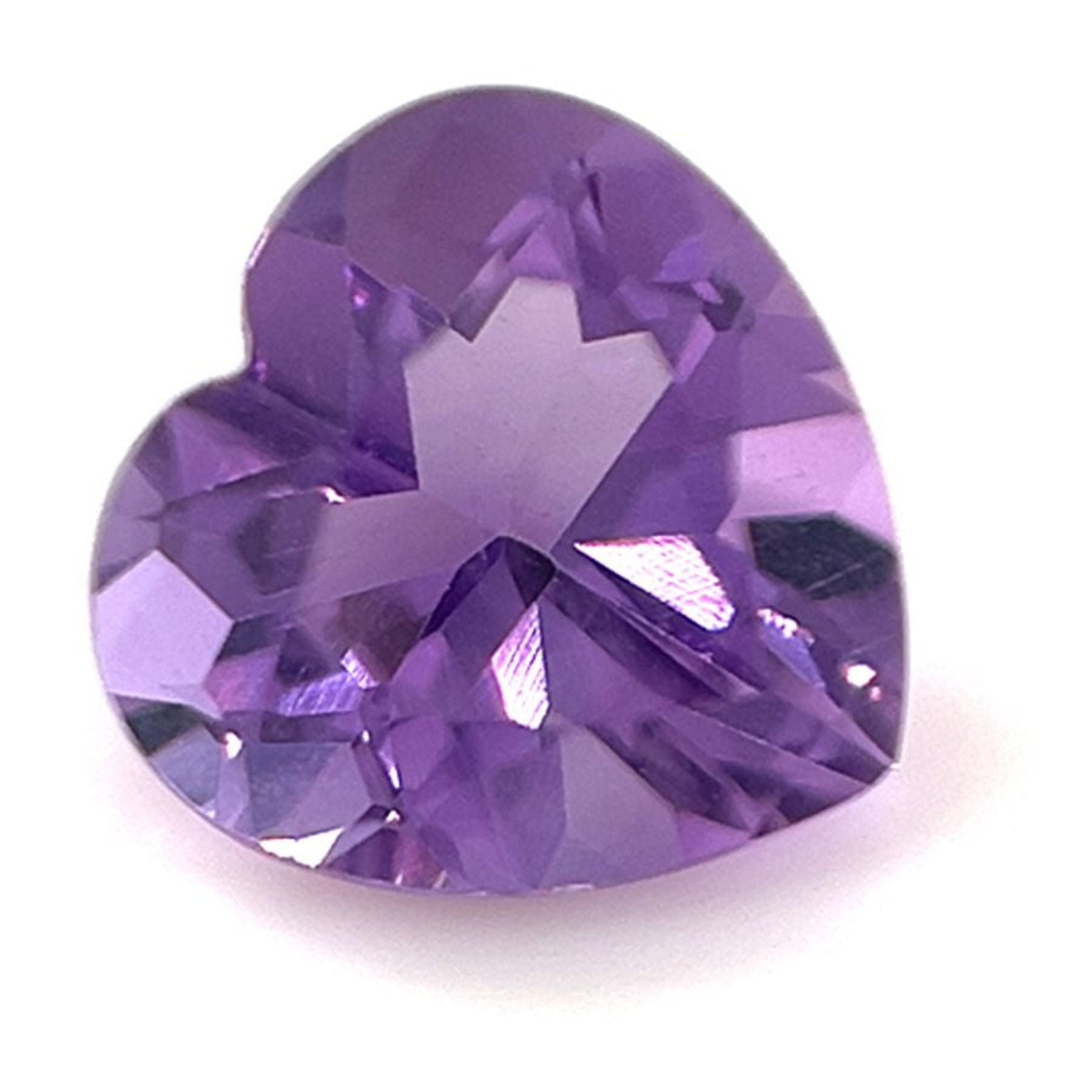 Certified Natural 1.5 Carat Amethyst Heart Shape Brilliant Cut 8x8 mm Loose Gemstone February ...