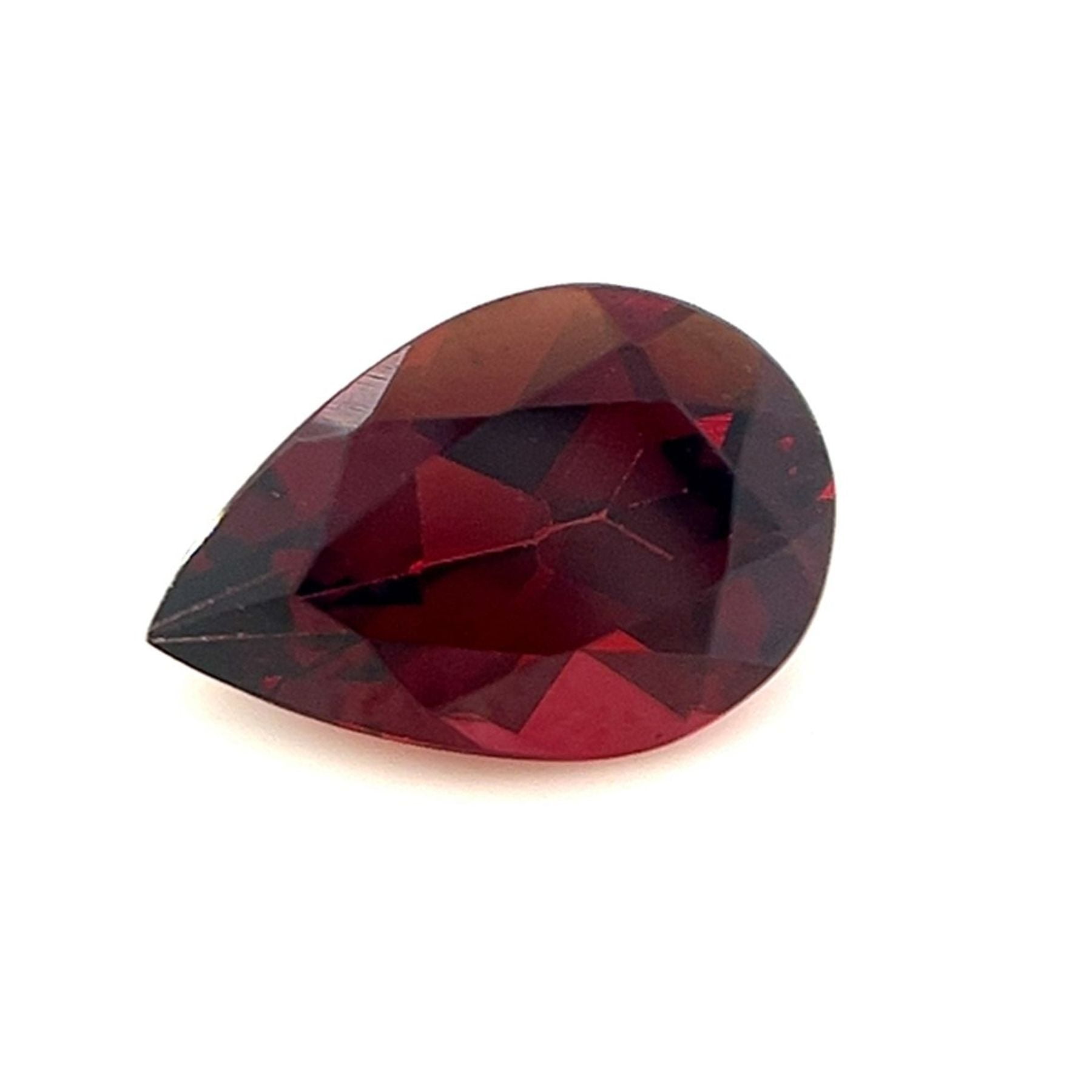 Certified Natural 1.5 Carat Red Garnet Pear Shape Mixed Cut 9x6 mm ...