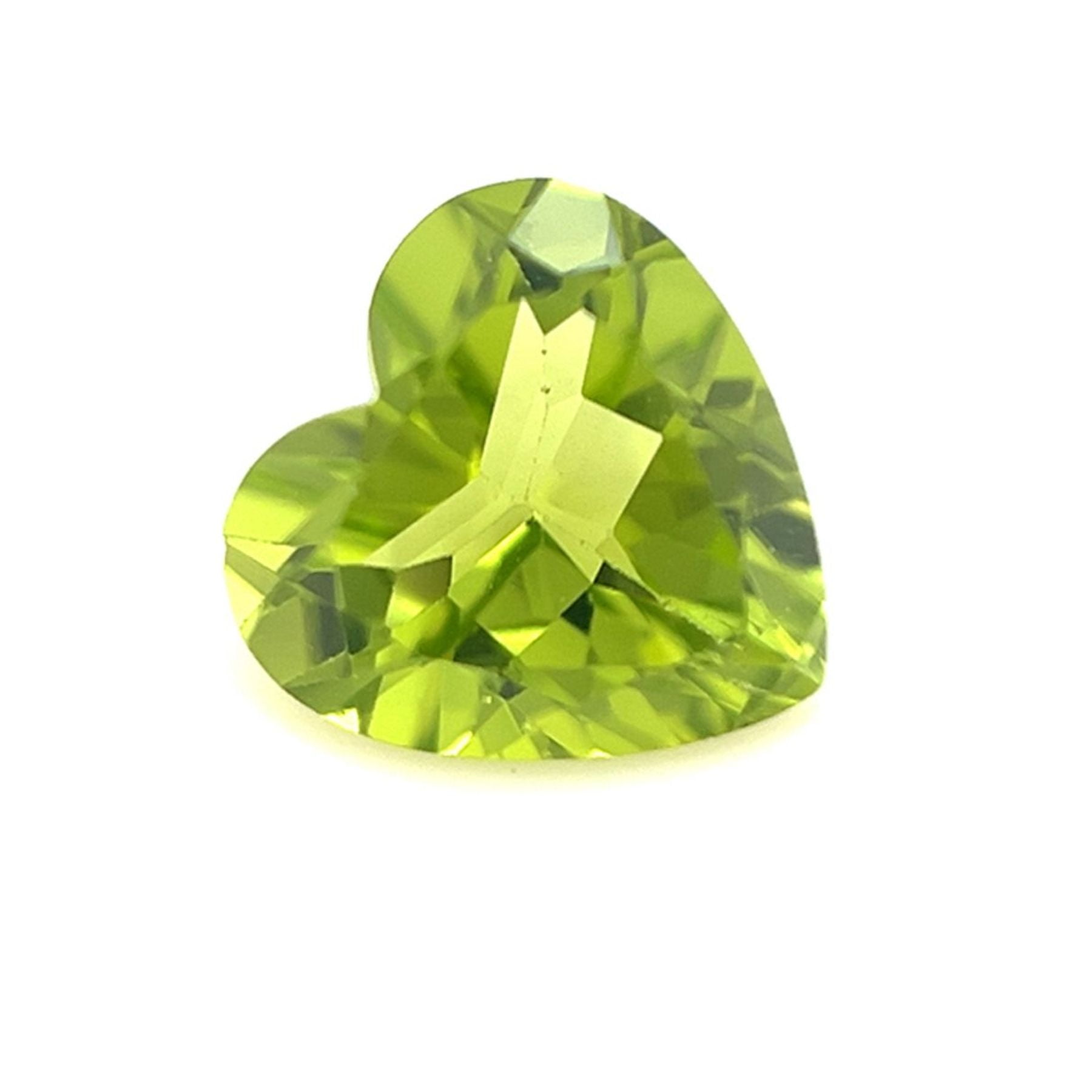 Certified Natural 1.75 Carat Peridot Heart Shape Brilliant Cut 8x8 mm ...