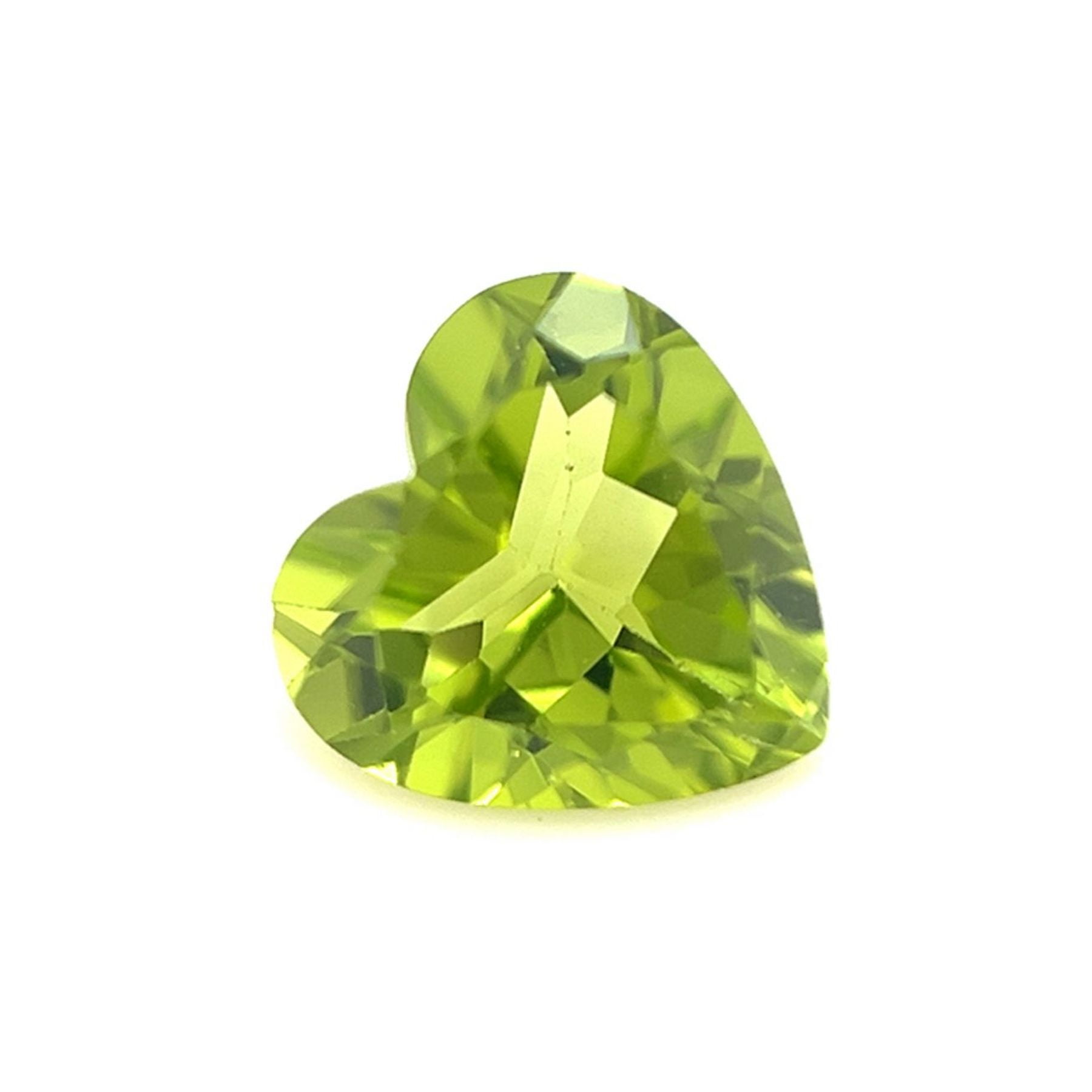 Certified Natural 1.75 Carat Peridot Heart Shape Brilliant Cut 8x8 mm ...