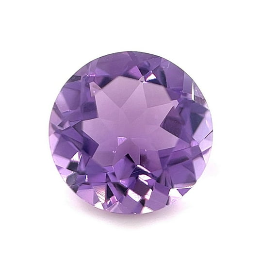 Certified Natural 2.25 Carat Amethyst Round Shape Brilliant Cut 9 mm ...