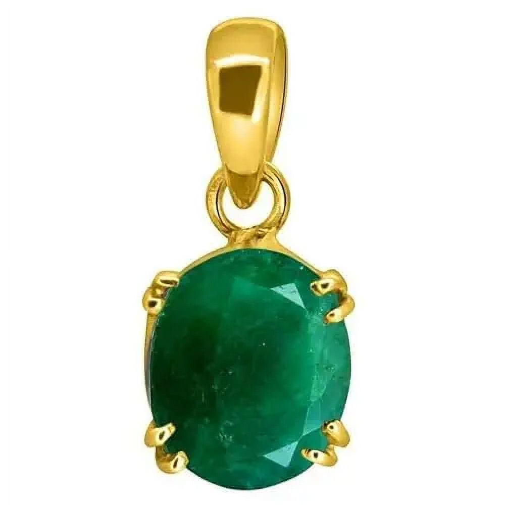 Certified Natural 7.29 Carat Emerald Panna Pendant/Locket (Panna Stone ...