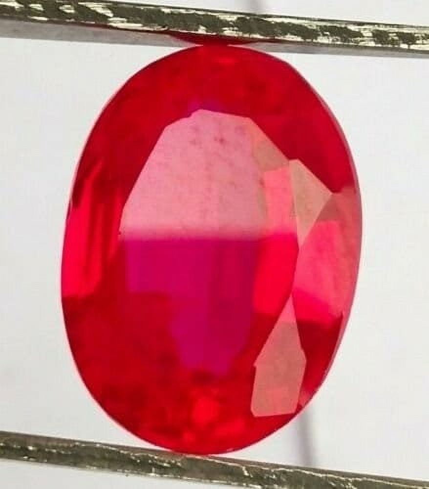 Certified Natural 8.60 Carat Red Ruby Gemstone,Oval Shape Ruby,Lab Certified Ruby Gemstone,Ruby ...