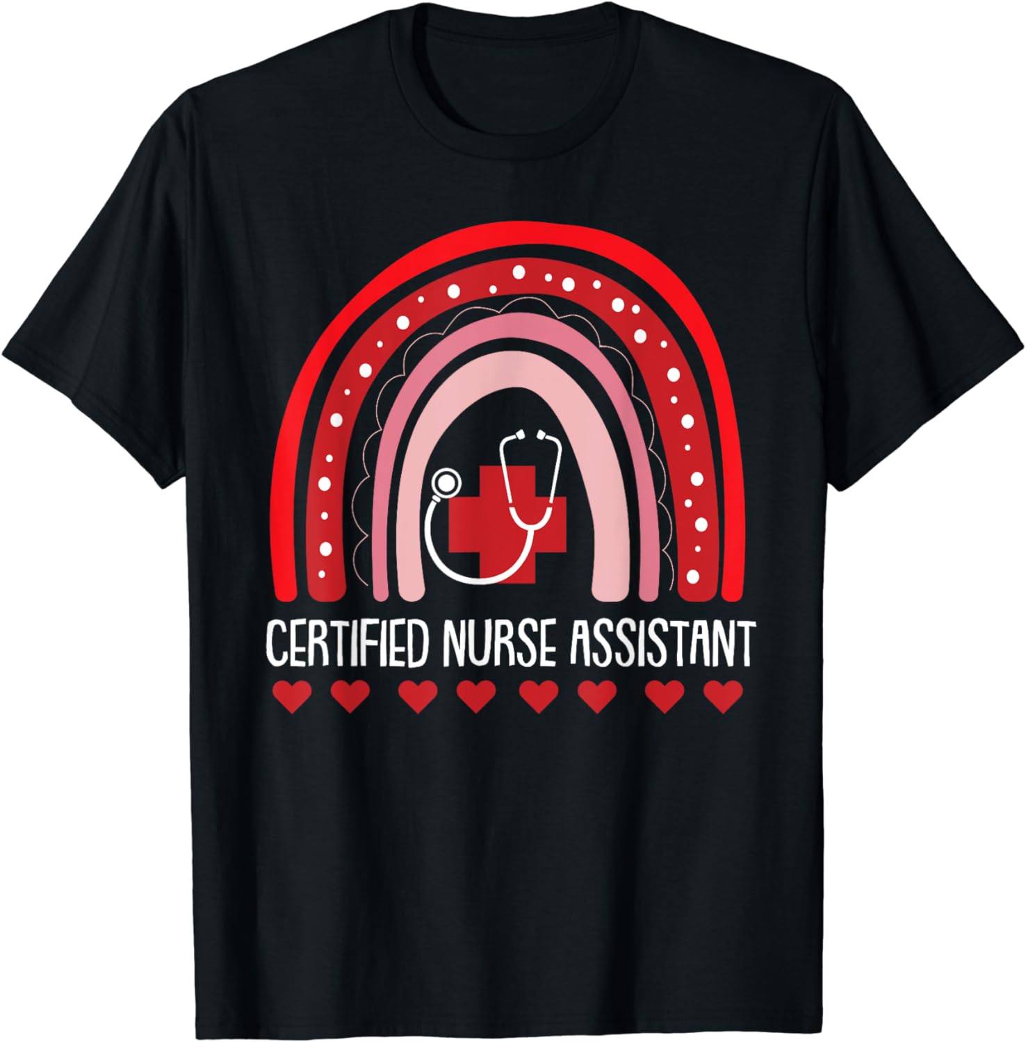Certified Nurse Assistant Graduation Cute Boho Rainbow CNA T-Shirt ...