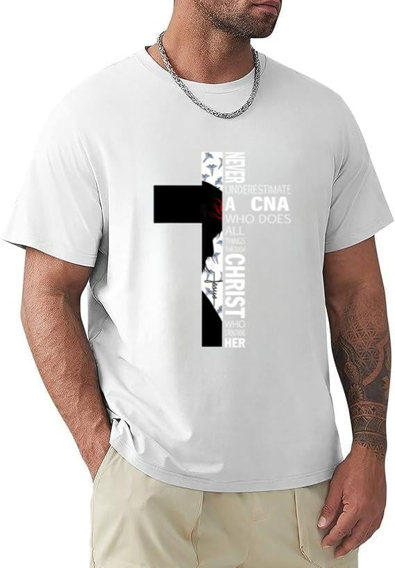 Certified Nursing Assistant CNA Crew Medical Healthcare Support T-shirt, for men & women, up to ...