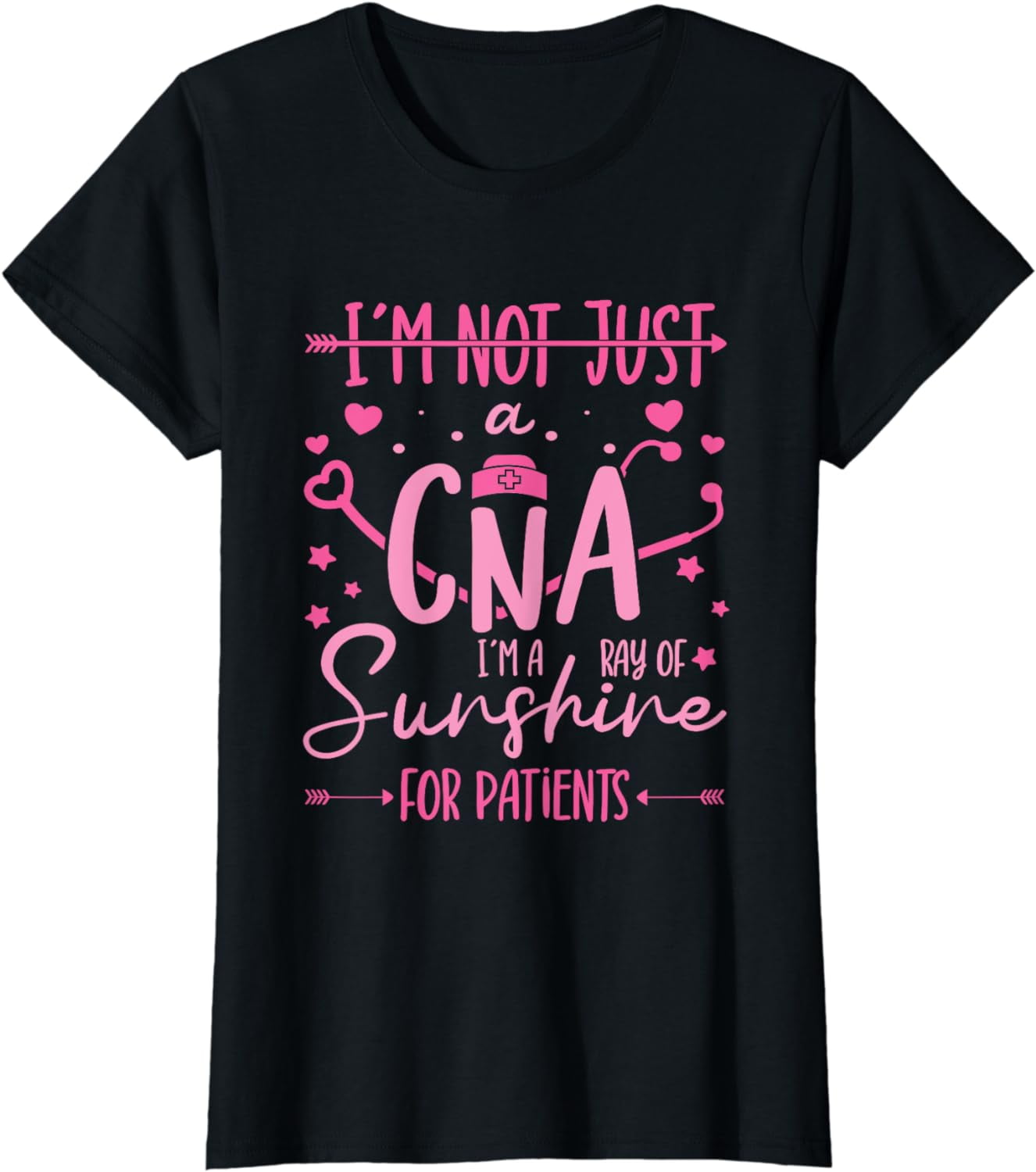 Certified Nursing Assistant Cute Nursing CNA T-Shirt - Walmart.com
