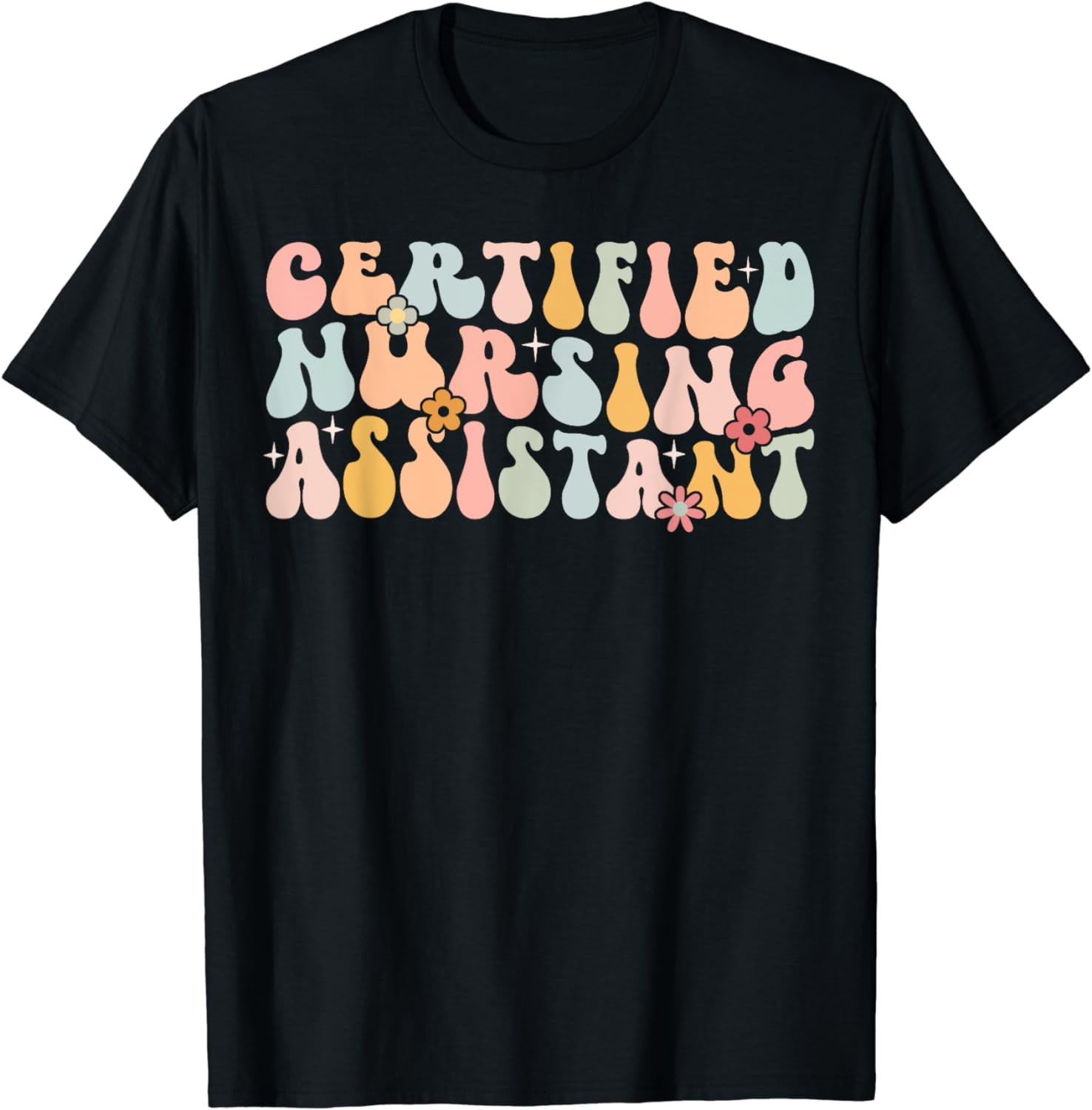 Certified Nursing Assistant Retro CNA Graduation Groovy T-Shirt - Walmart.com