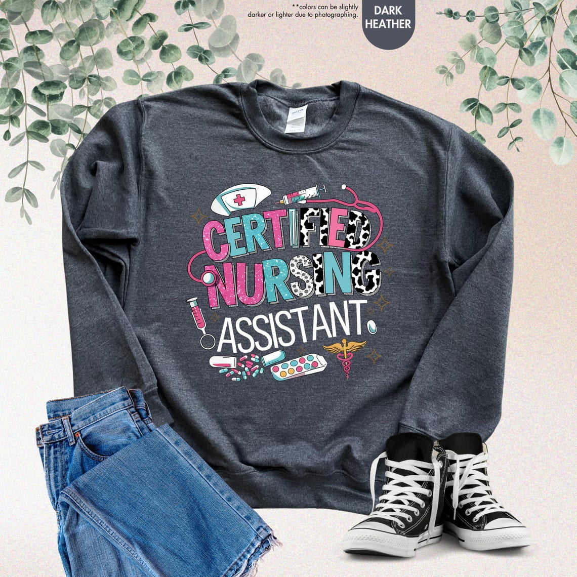 Certified Nursing Assistant Sweatshirt, CNA Hoodie, New CNA Gift, Nurse ...