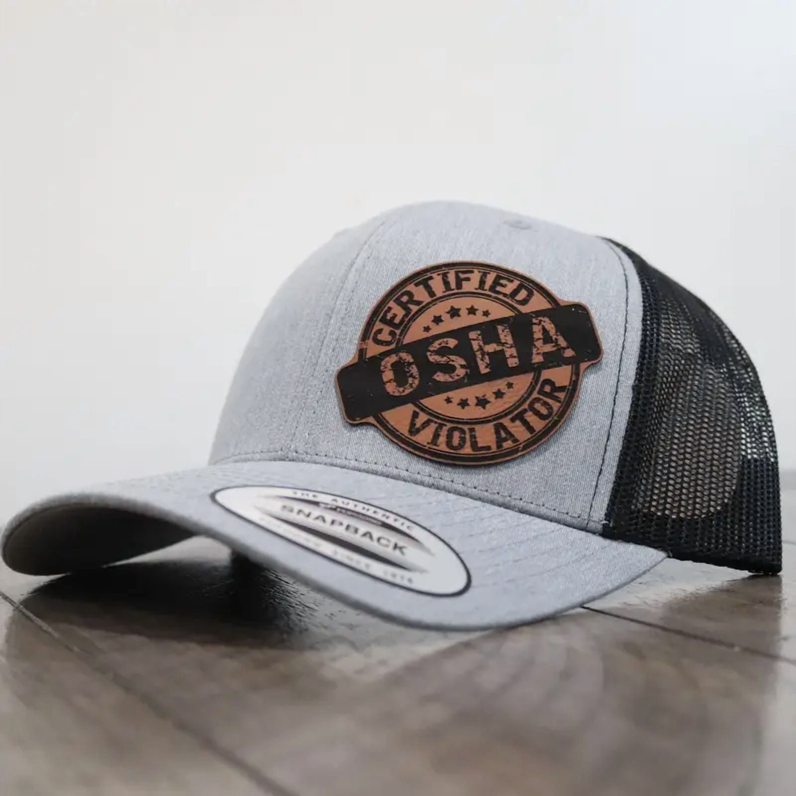 Certified OSHA Hat, Trendy Adjustable Snapback with Fun Statement ...