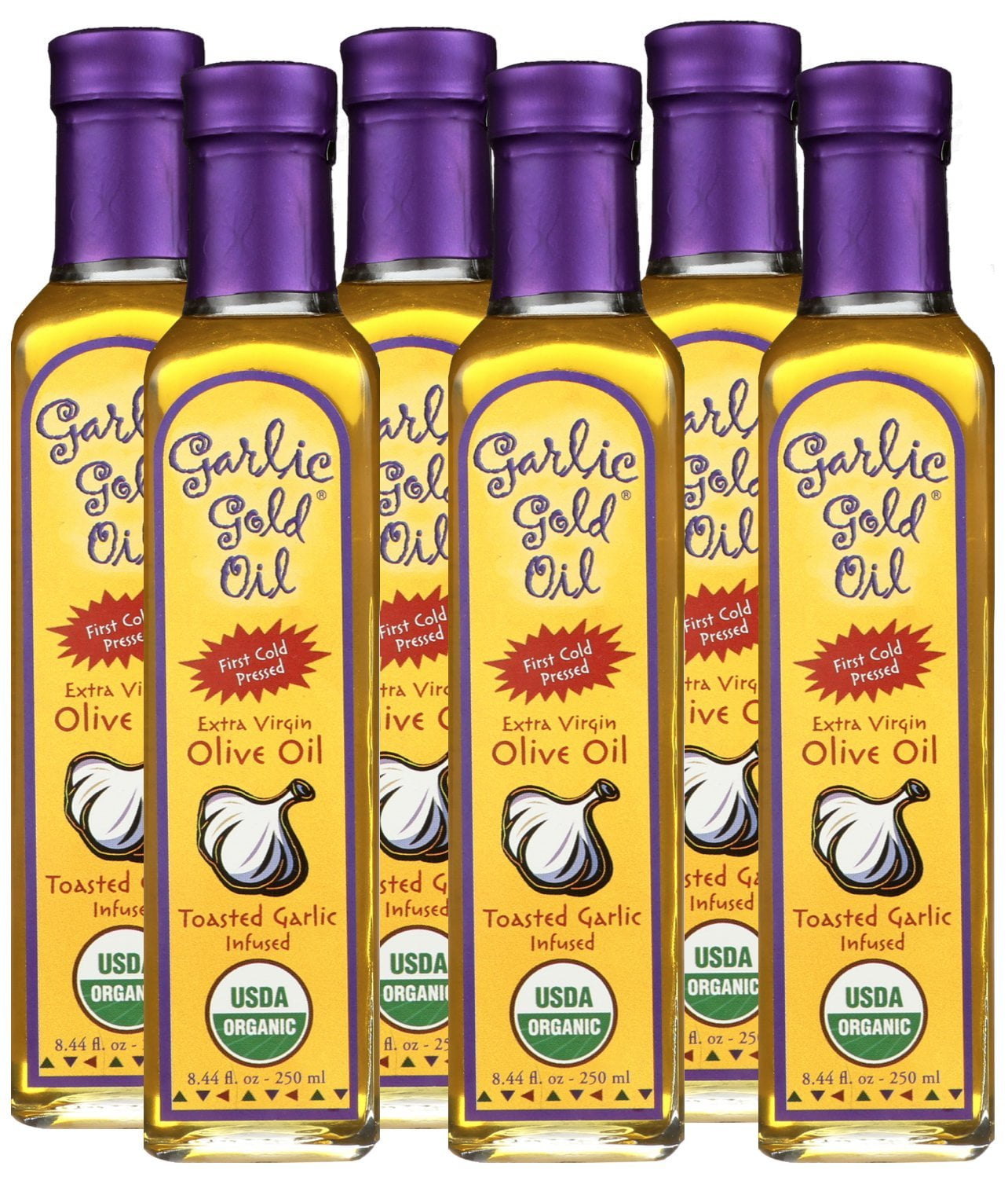 Certified Organic Extra Virgin Olive Oil - Infused with toasted Garlic ...