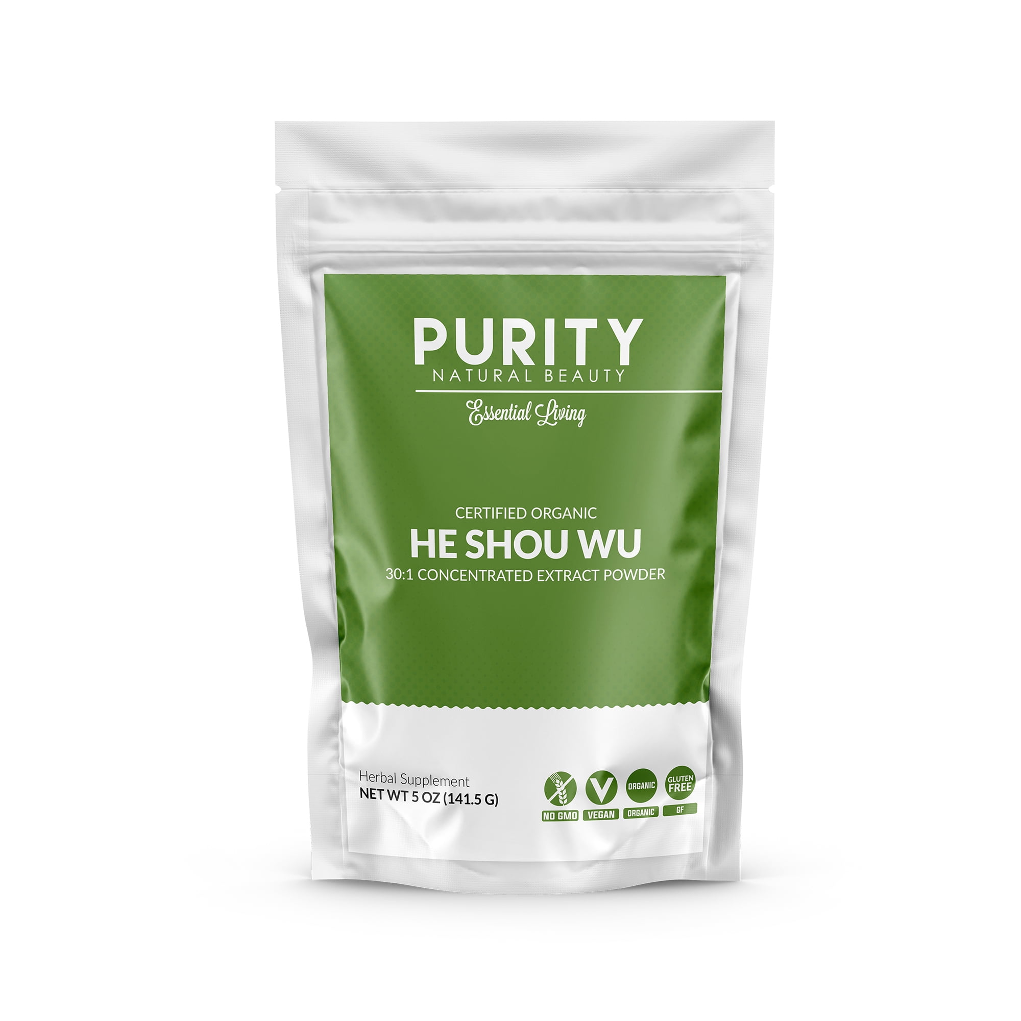 Certified Organic He Shou Wu - Large 5oz Bag of 30:1 Concentrated He ...