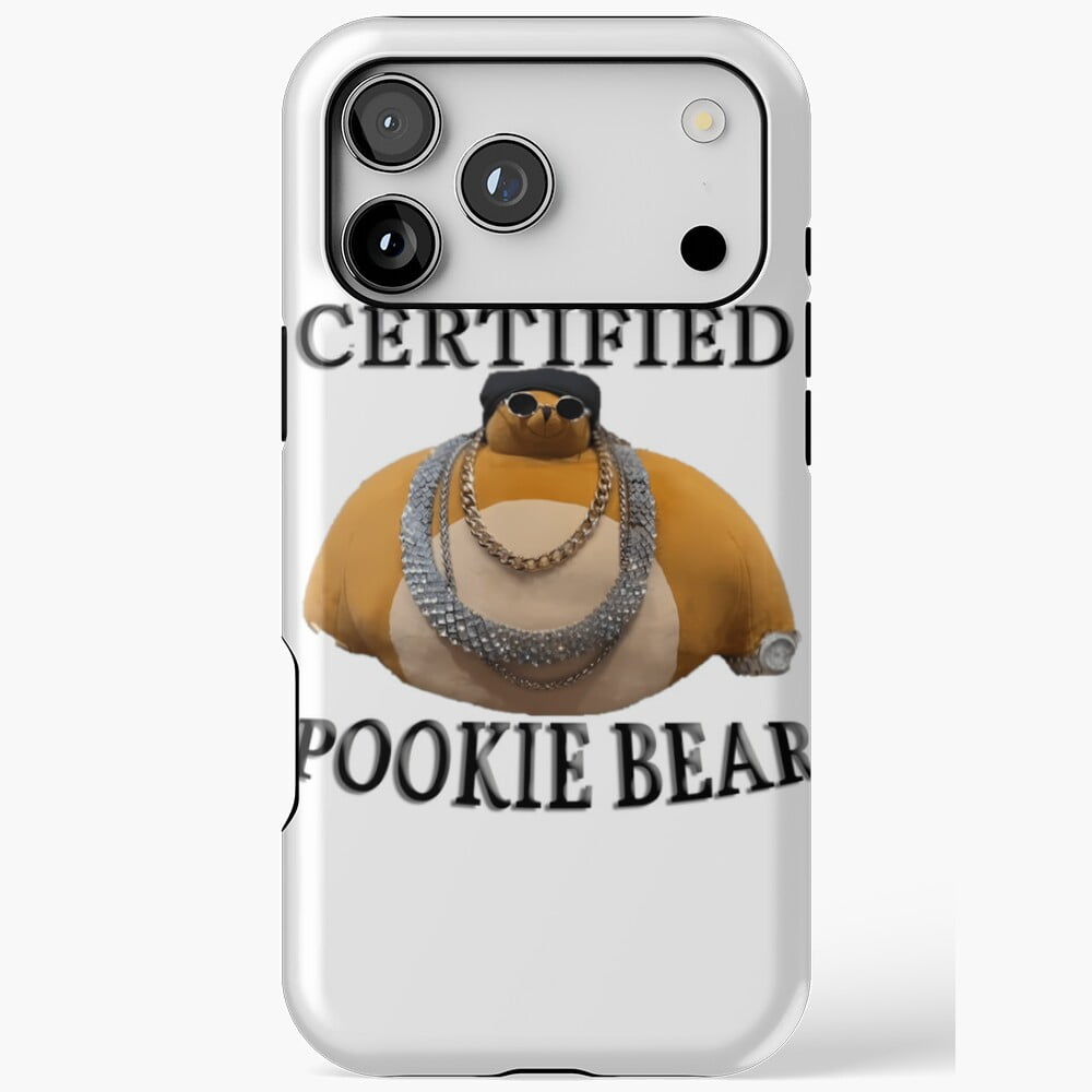 Certified Pookie Bear Cute Funny Cartoon Phone Case Protective and ...