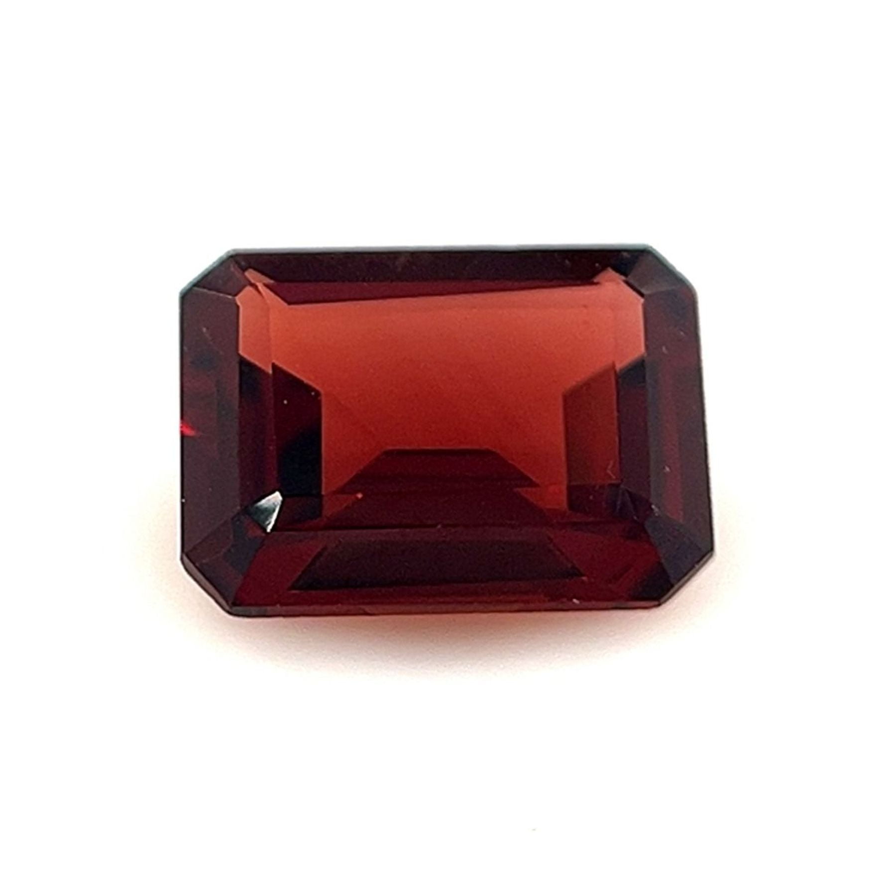Certified Real 1.75 Carat Red Garnet Emerald Shape Step Cut 8x6 mm ...