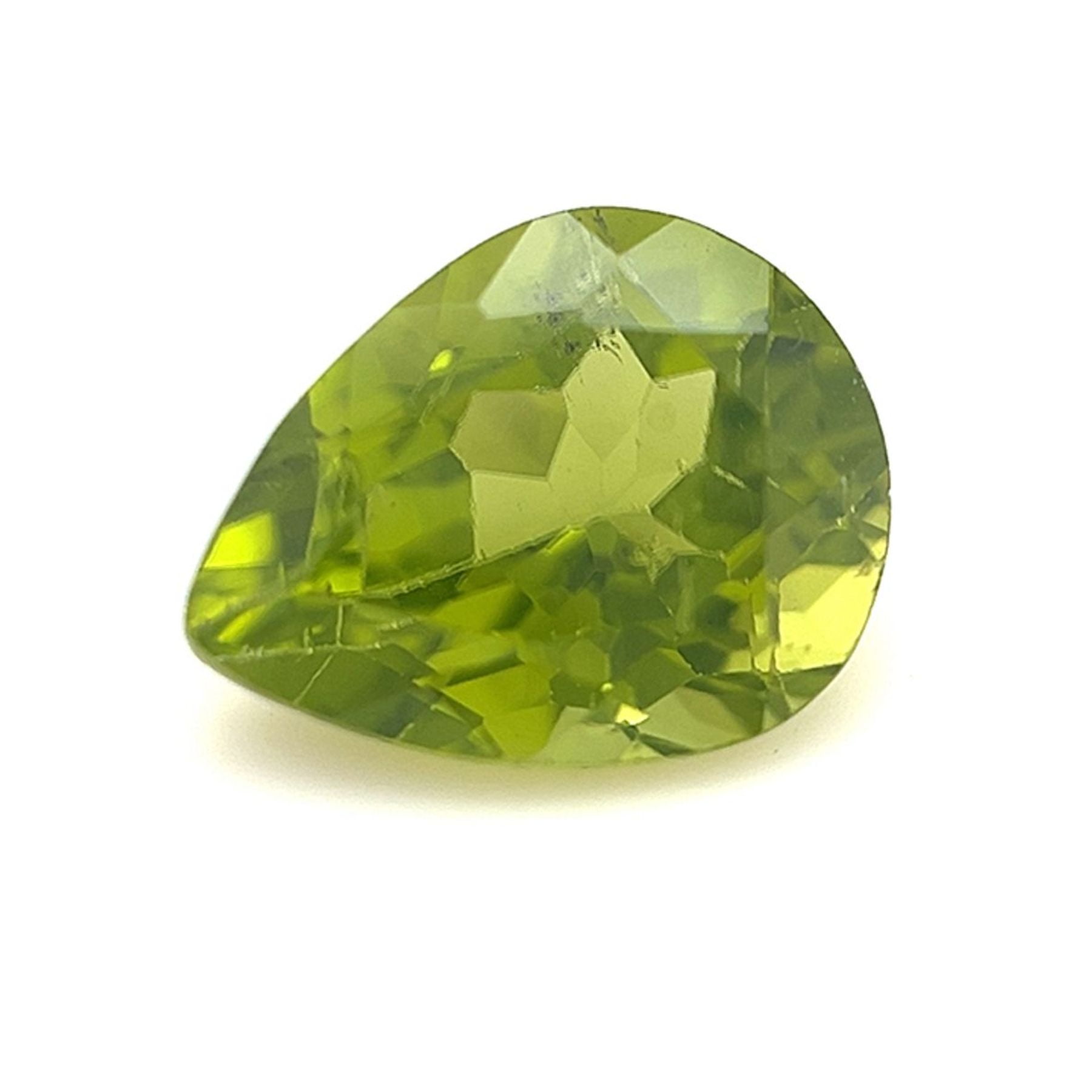 Certified Real 2.25 Carat Peridot Pear Shape Brilliant Cut 10x8 mm ...