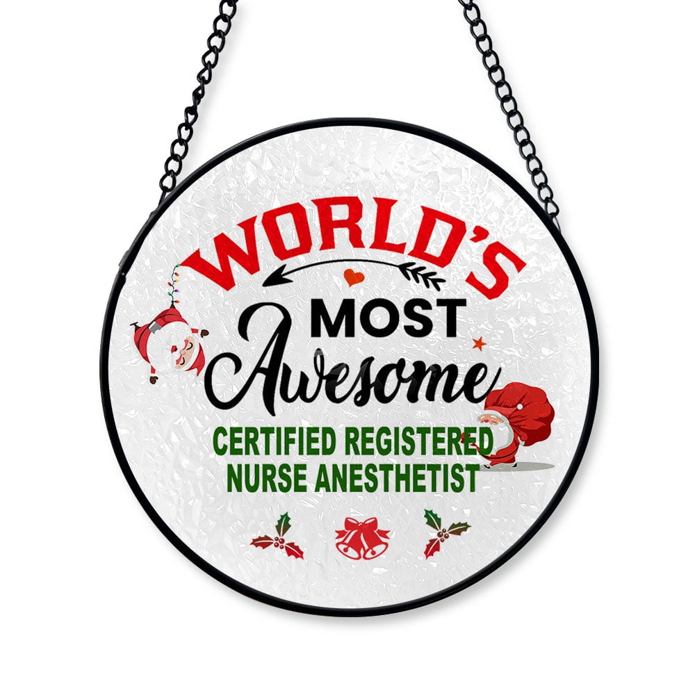 Certified Registered Nurse Anesthetist Stained Glass Window Hanging ...