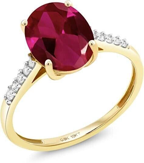 Certified Ruby Ring 925 Sterling Silver Gold Palleted Ruby Ring Adjustable Ruby - Walmart.com