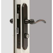 Larson Brushed Nickel Mortise Hardware Kit With Key And Deadbolt For ...