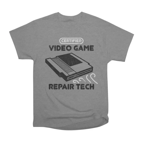 Certified Video Game Repair Tech T-Shirt Tee Gift For Him Merch For Her ...