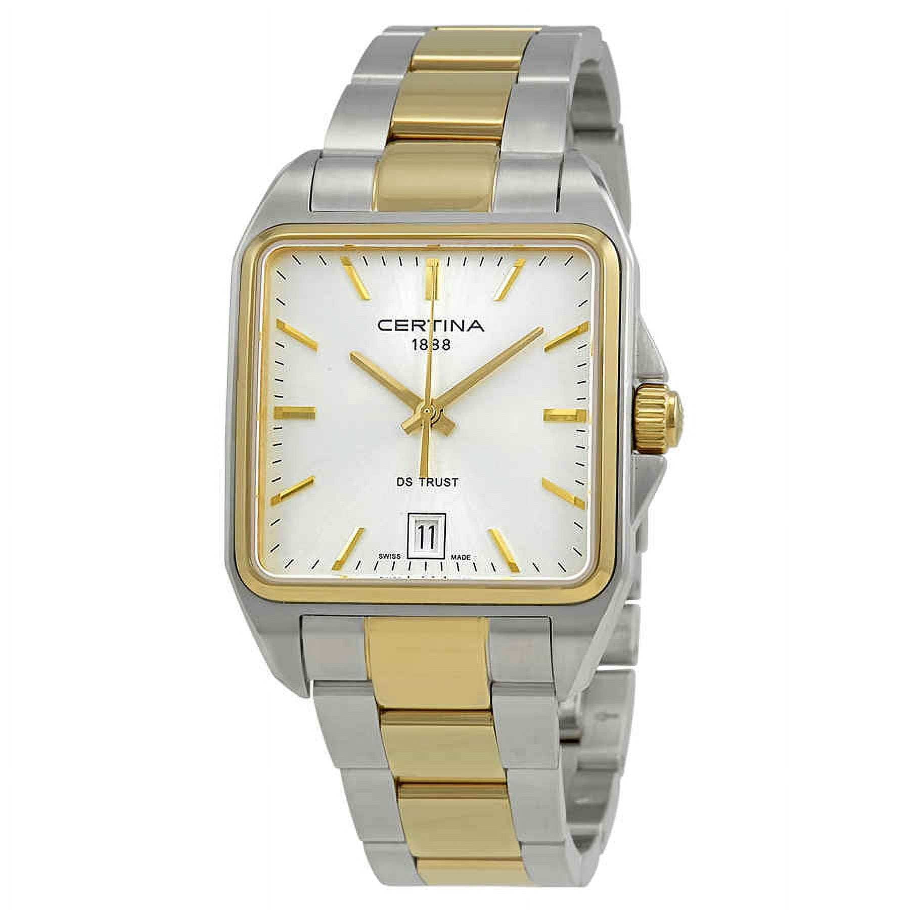 Certina DS Trust Quartz Silver Dial Two-tone Ladies Watch ...
