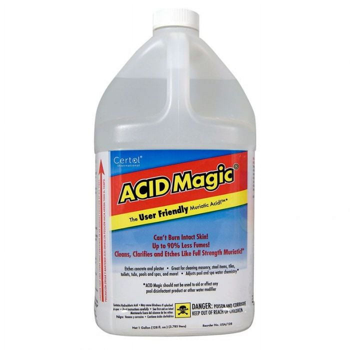 ACID Magic 4 x 1 Gallon Muriatic Acid Cleaner - Walmart.com