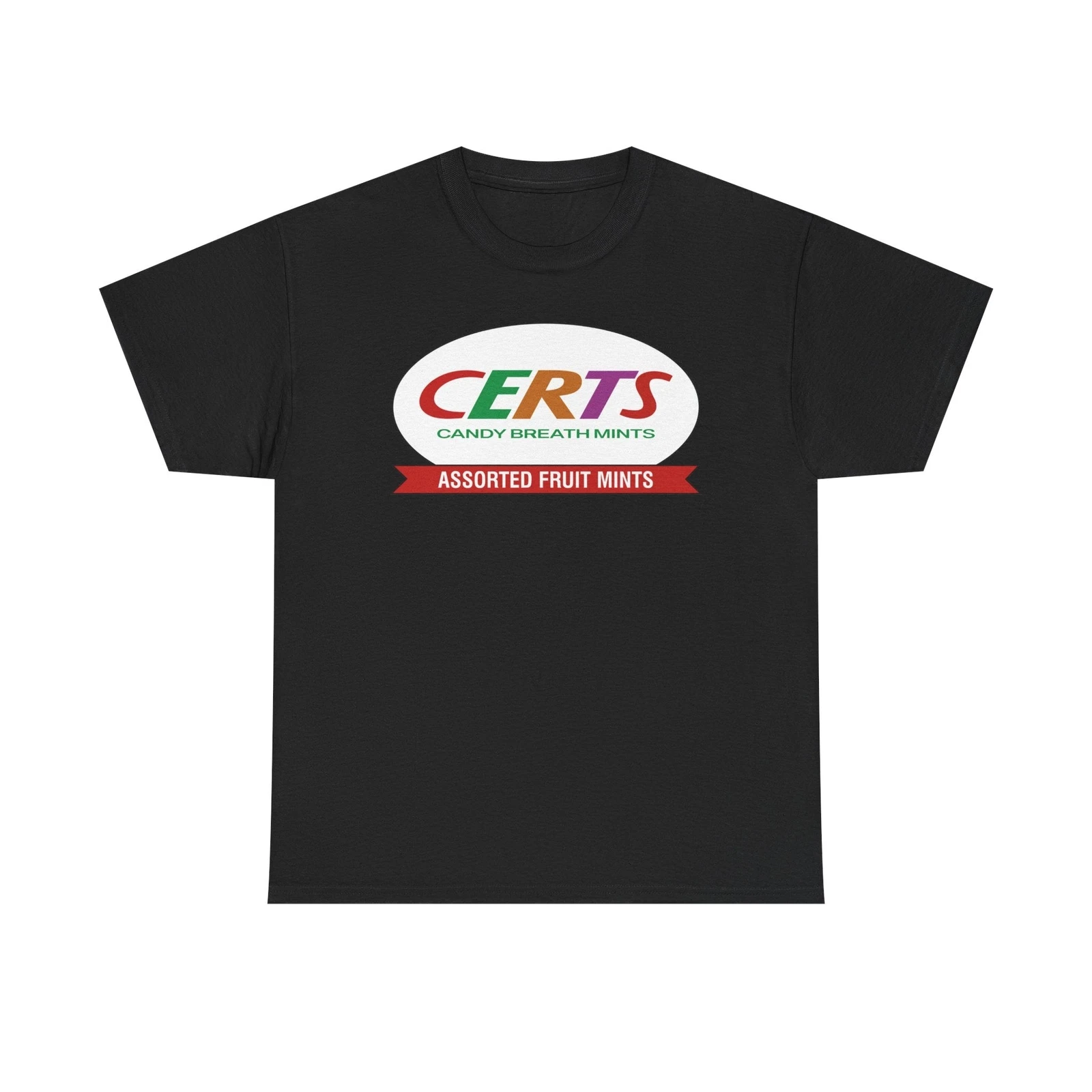 Certs Candy Breath Mints Assorted Fruit Retro Brand Unisex T-Shirt, up ...