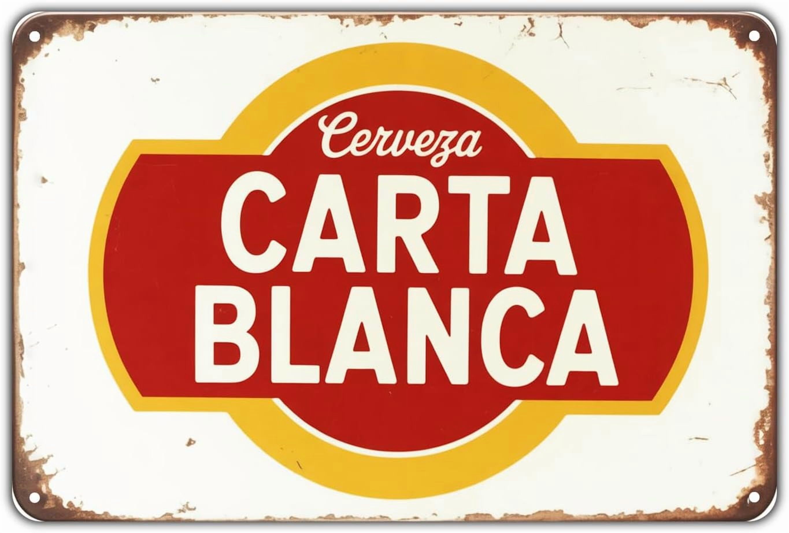 Cerveza Carta Blanca Beer tin sign Vintage Advertising Metal Sign for ...