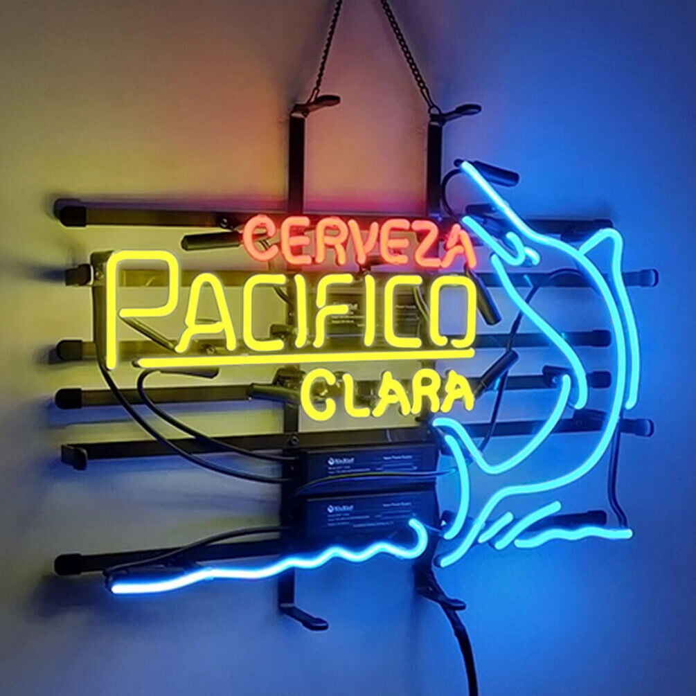 Cerveza Pacifico Beer Neon Sign 19"x15" Lamp Bar Pub Man Cave Wall ...