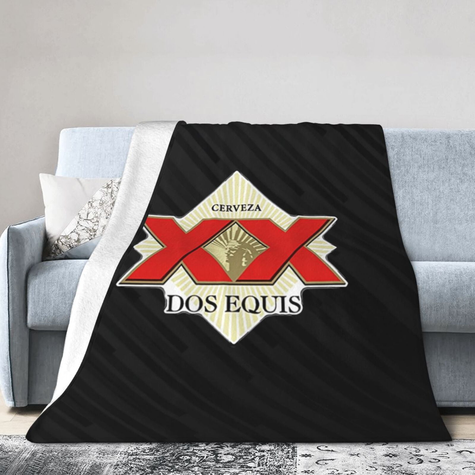 Cerveza Xx Dos Equis Logo Ultra-Soft Micro Fleece Blanket Multi-Size ...