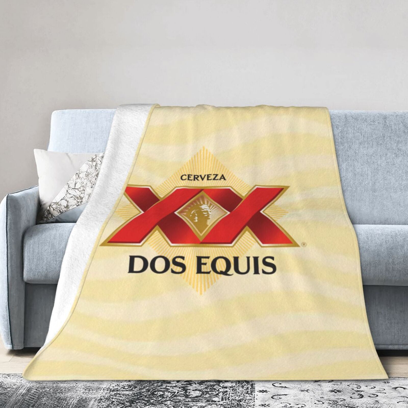 Cerveza Xx Dos Equis Logo Ultra-Soft Micro Fleece Blanket Multi-Size ...