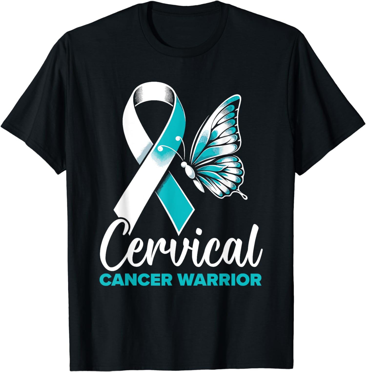 Cervical Cancer Awareness Chemotherapy Cancer Ribbon T-Shirt - Walmart.com