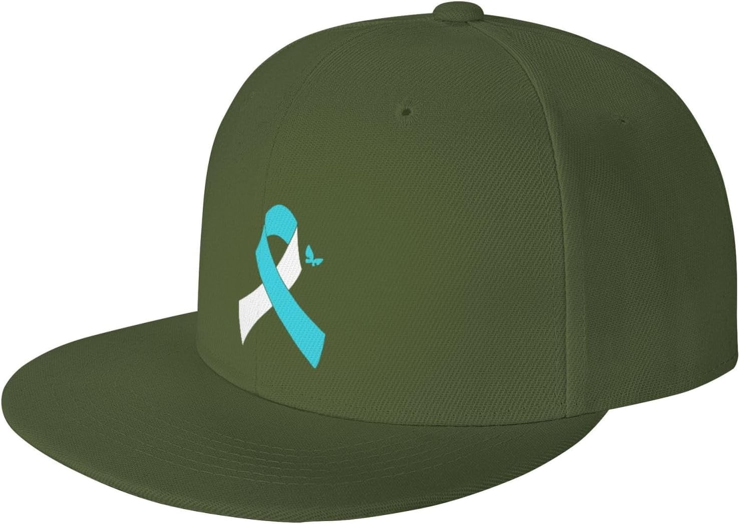 Cervical Cancer Awareness Flat Brim Baseball Cap Men's and Women's ...
